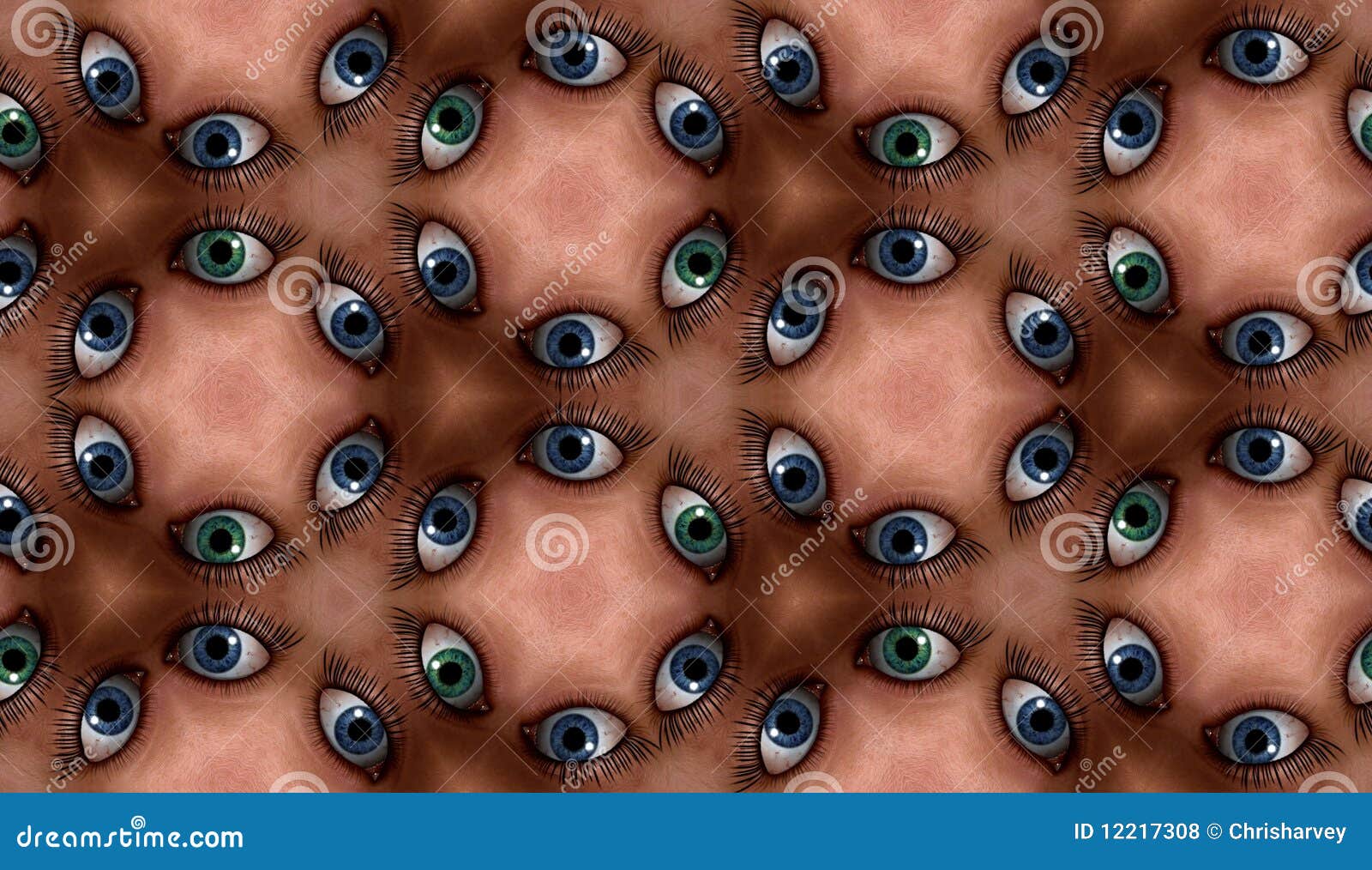 Eye Tile Pattern stock illustration. Illustration of macro - 12217308
