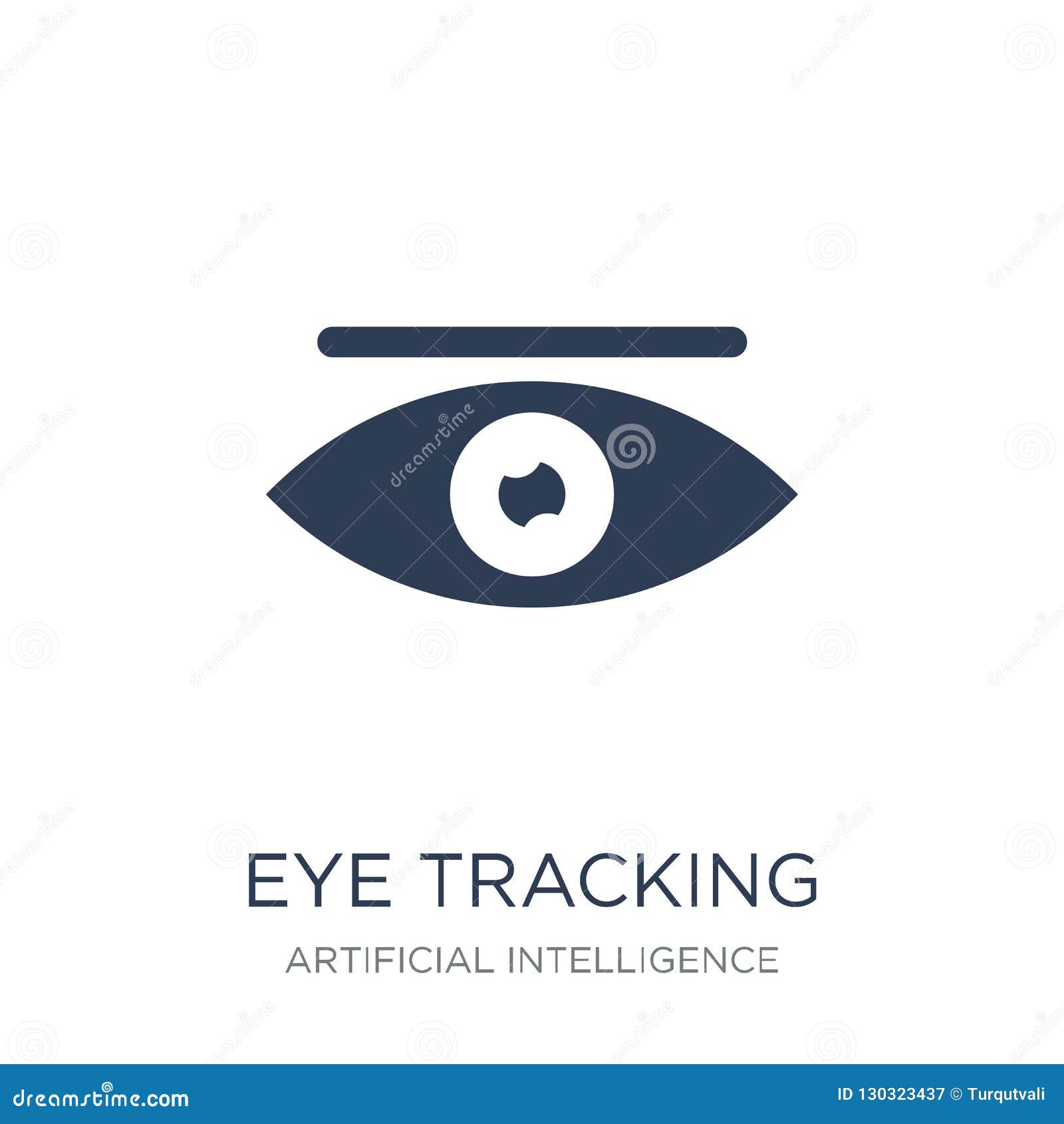 Eye Tracking Icon. Trendy Flat Vector Eye Tracking Icon on White Stock ...
