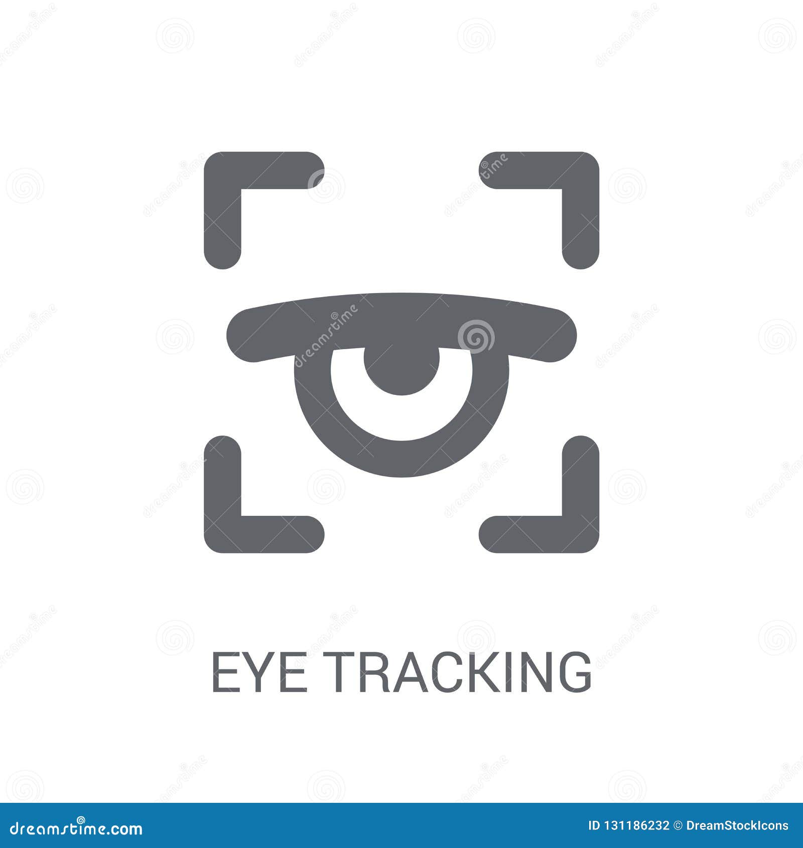 Eye Tracking Icon. Trendy Eye Tracking Logo Concept on White Background ...