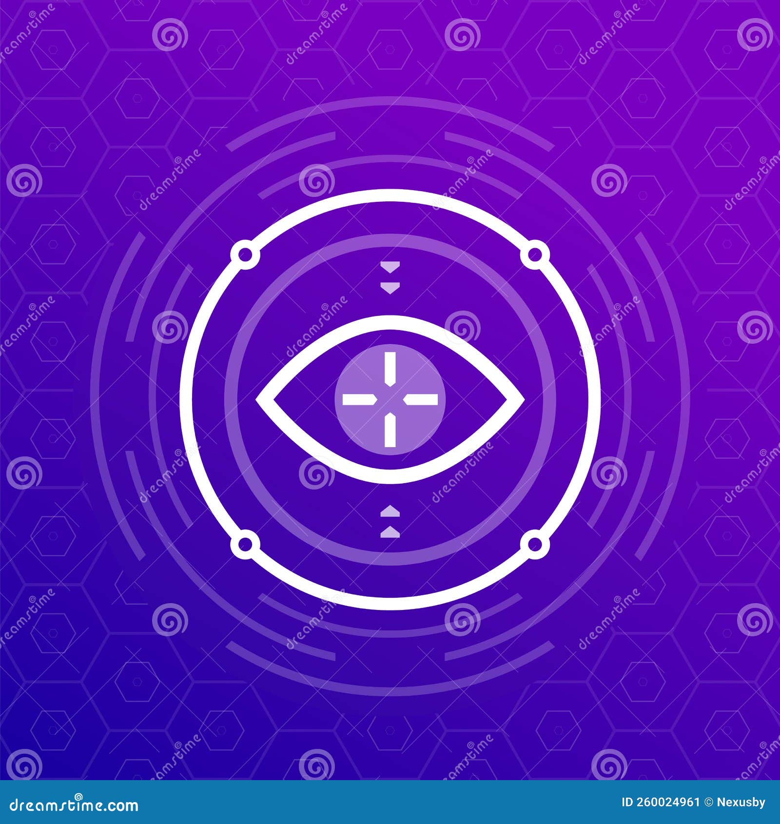 Eye Tracking Icon, Vector Design Stock Vector - Illustration of viewer ...