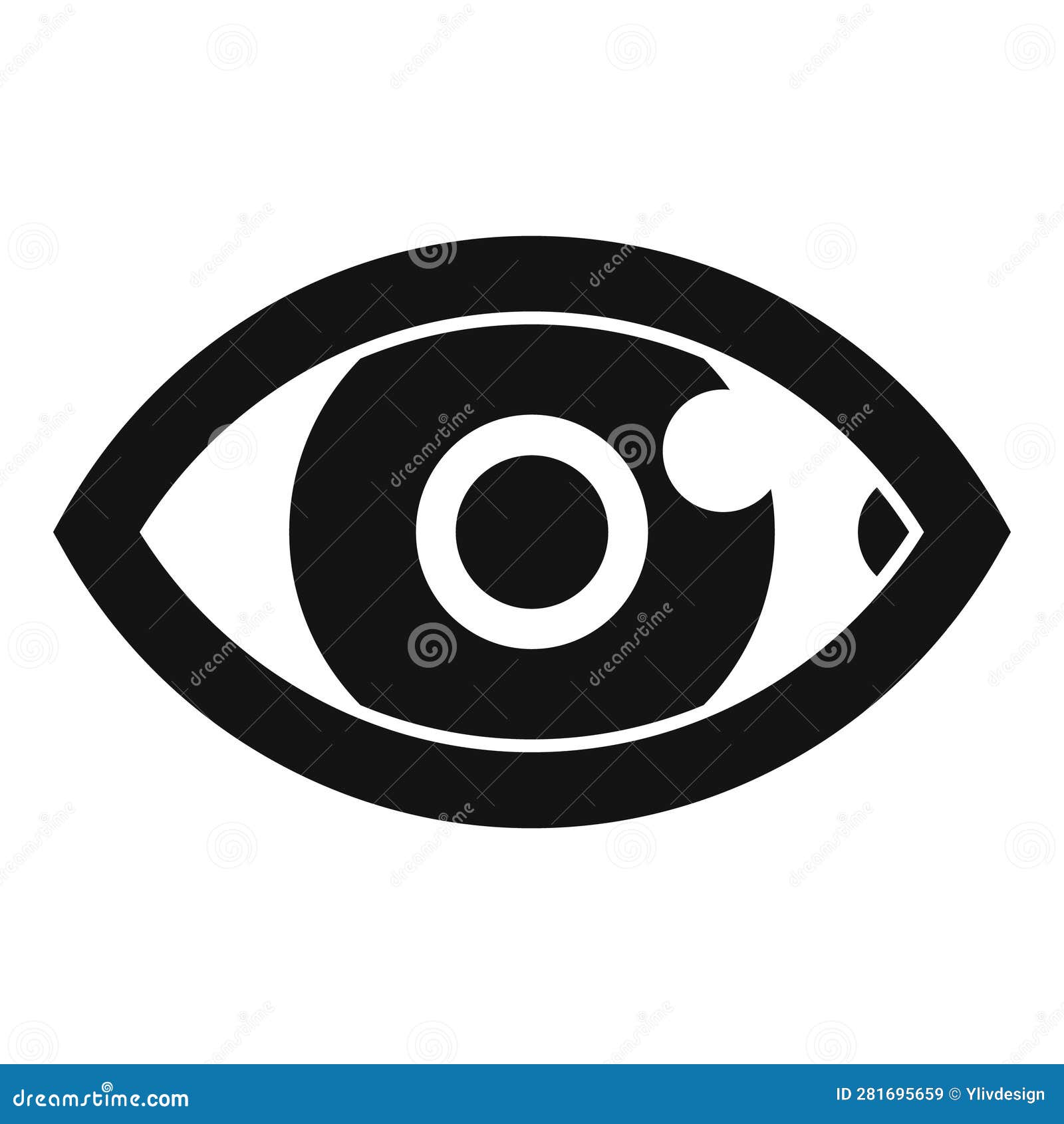 Eye Trust Value Icon Simple Vector. Passion Culture Stock Illustration ...