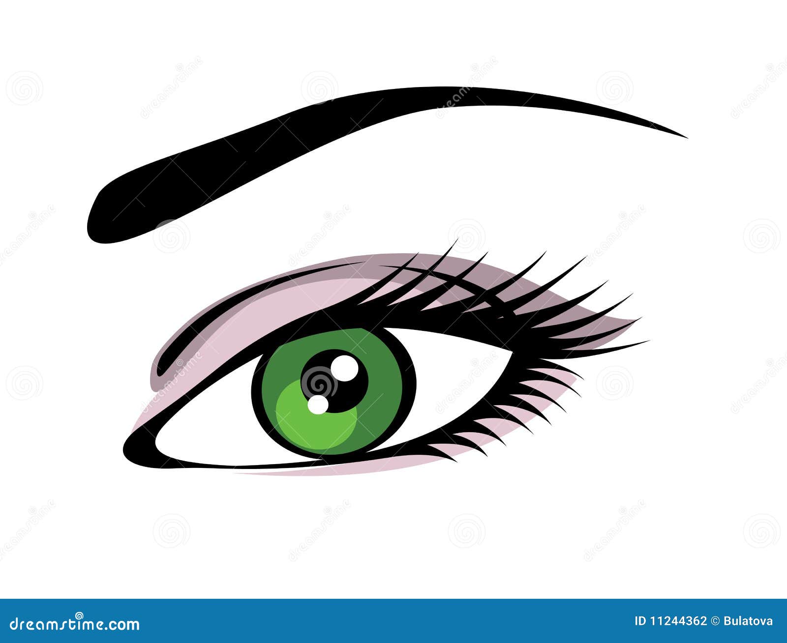 Eye vector stock vector. Illustration of eyesight, expression - 11244362
