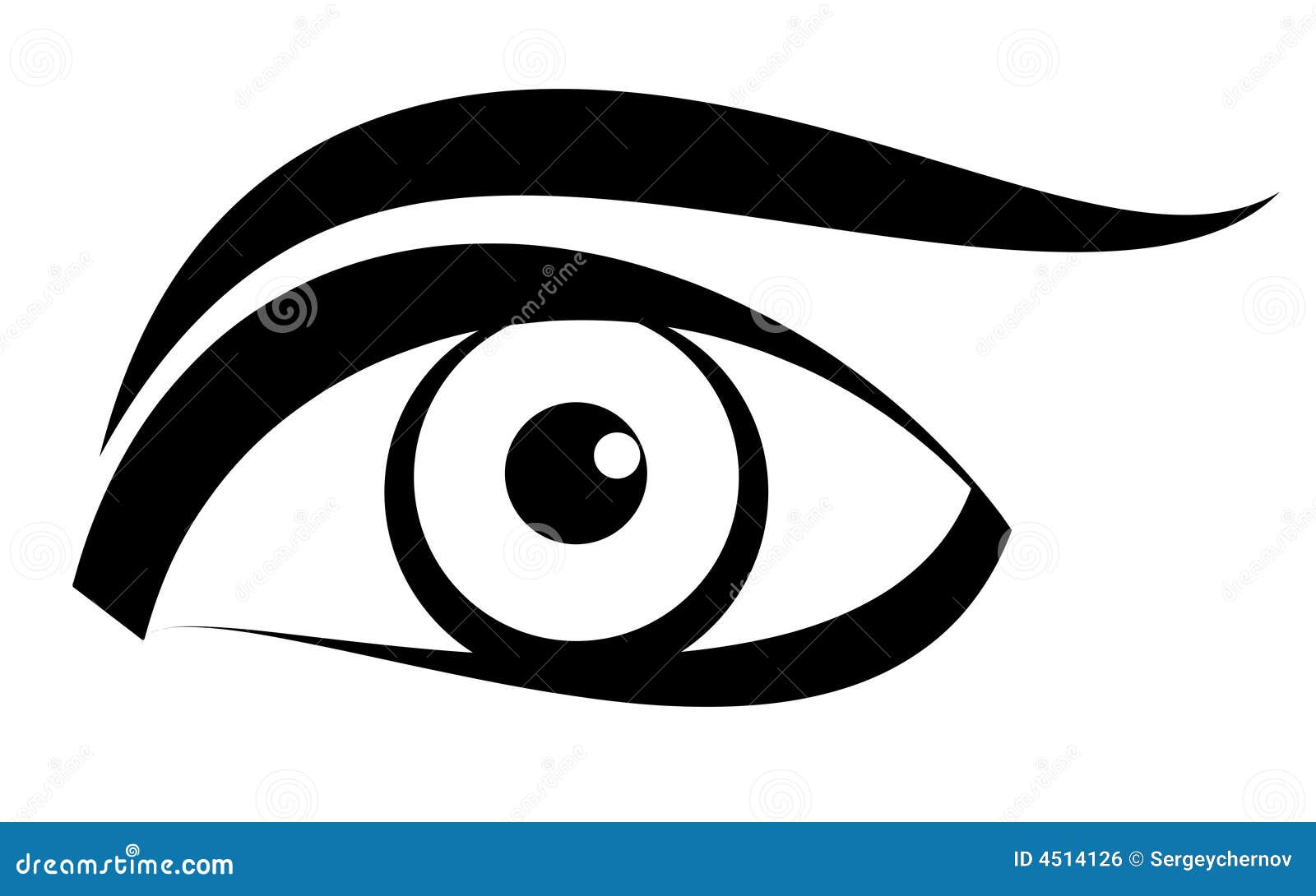 Eye vector stock vector. Illustration of beauty, light - 4514126