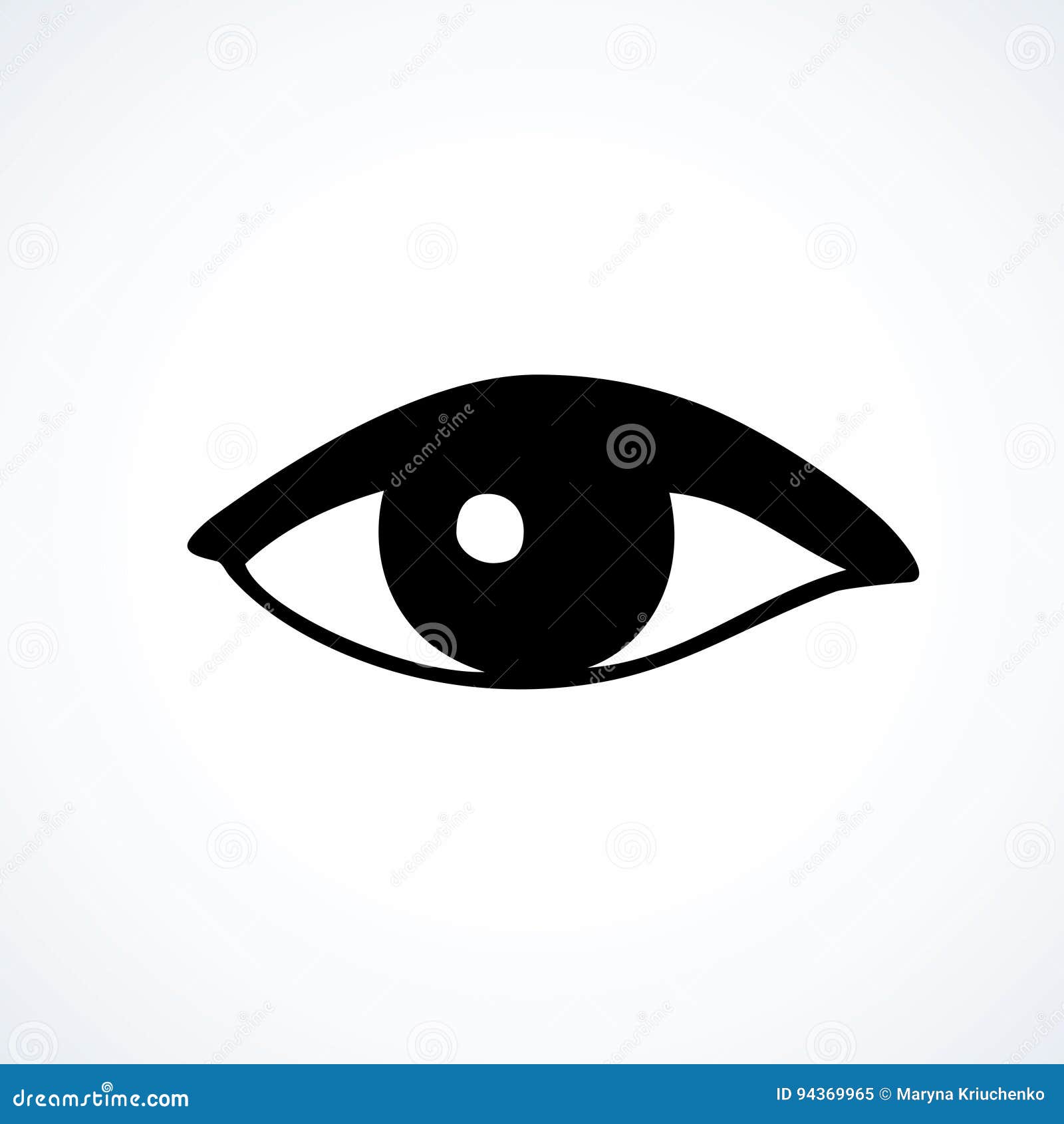 Eye. Vector drawing stock vector. Illustration of optical - 94369965