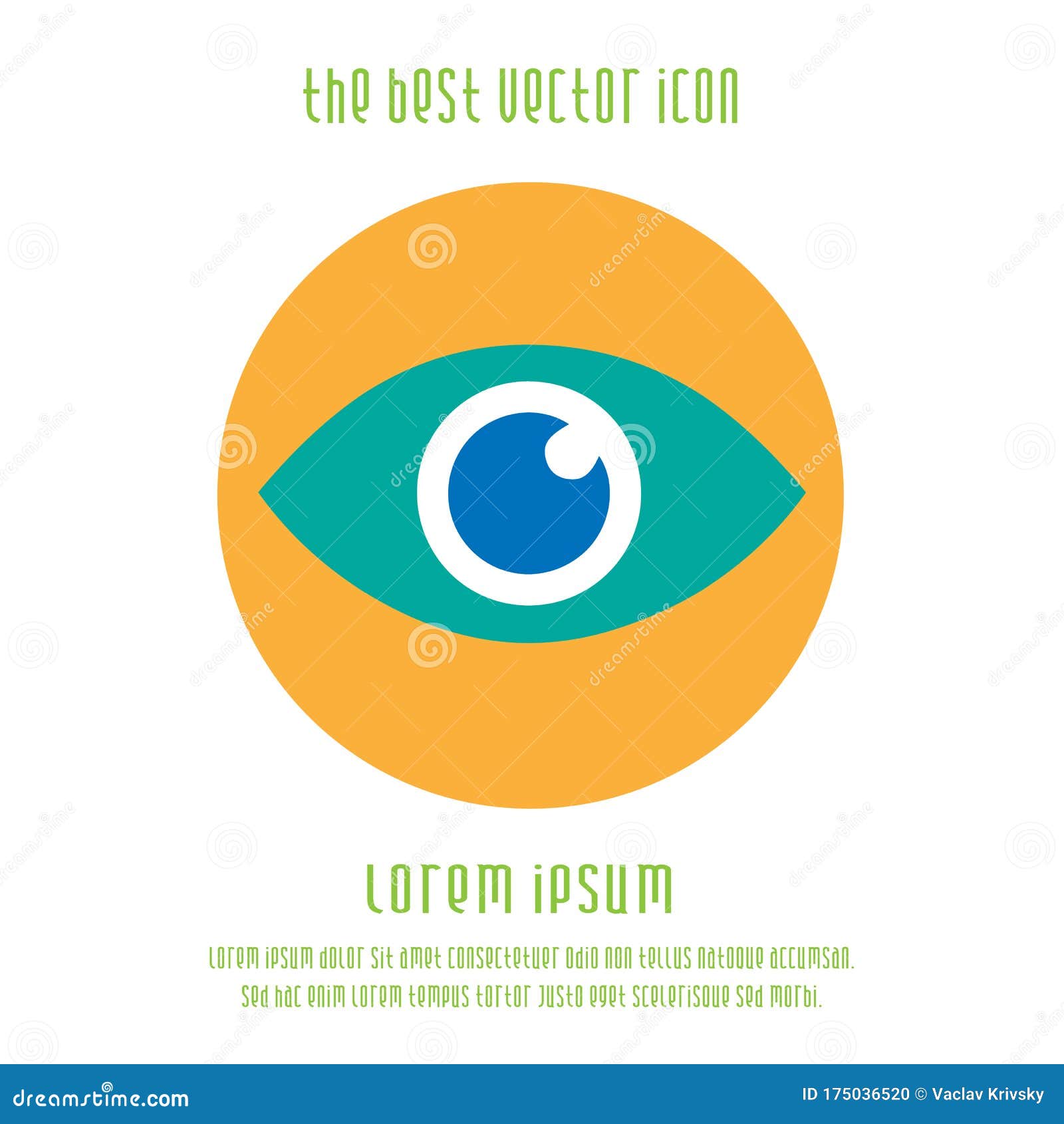 Eye Vector Icon EPS 10. Isolated Simple Vector Symbol Stock Vector ...