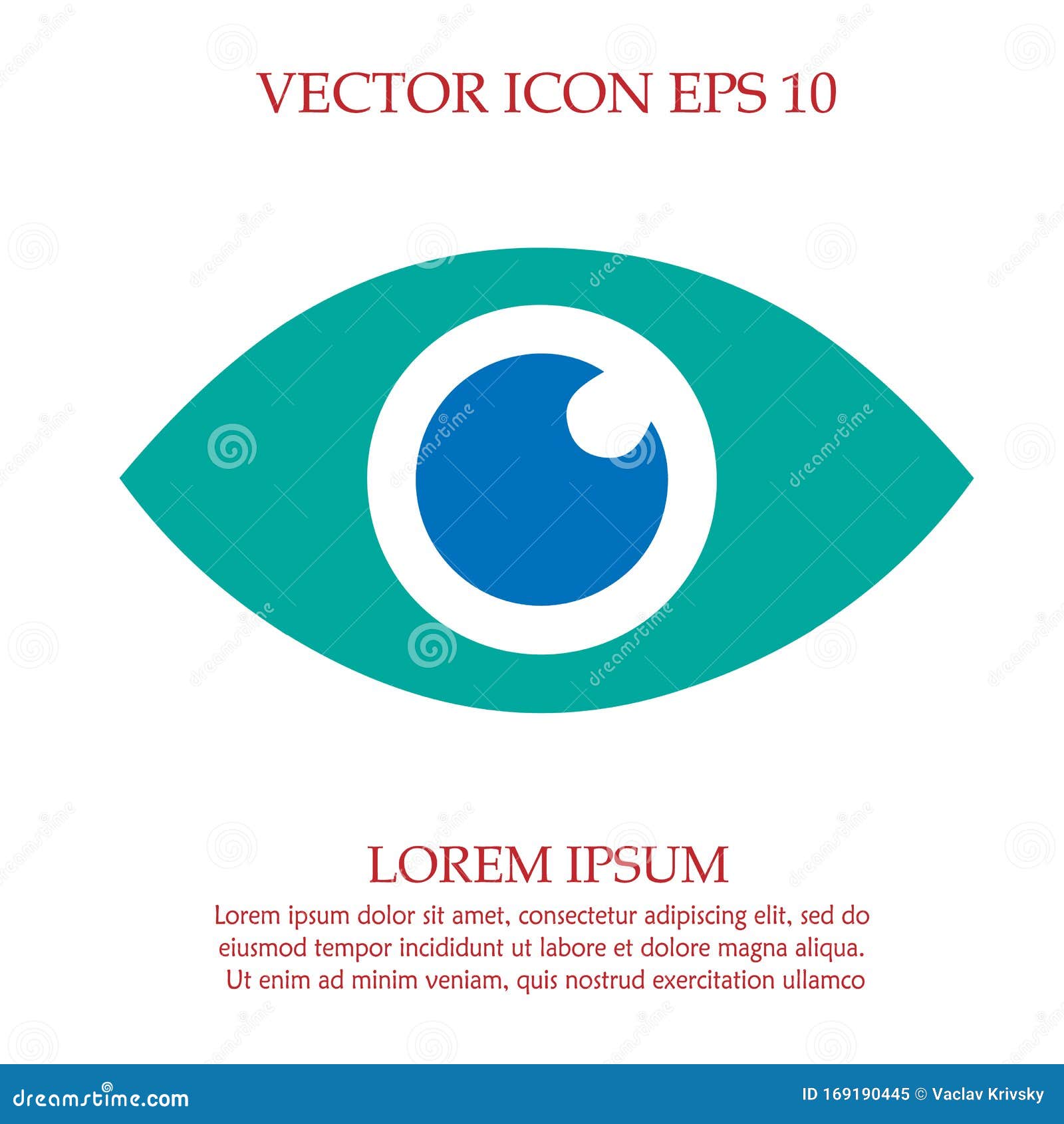 Eye Vector Icon EPS 10. Isolated Simple Vector Symbol. Stock Vector ...