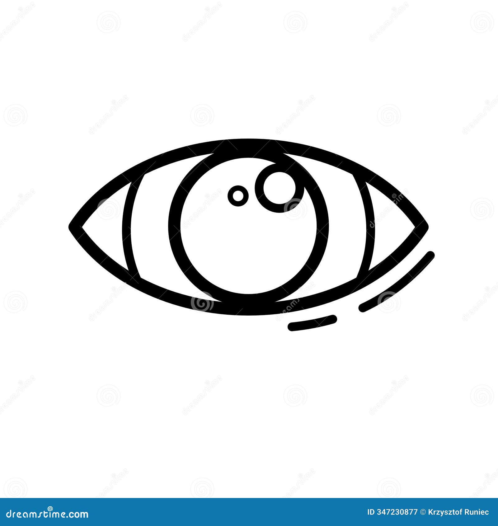 Eye, Sight, Looking - Vector Icon Stock Vector - Illustration of ...