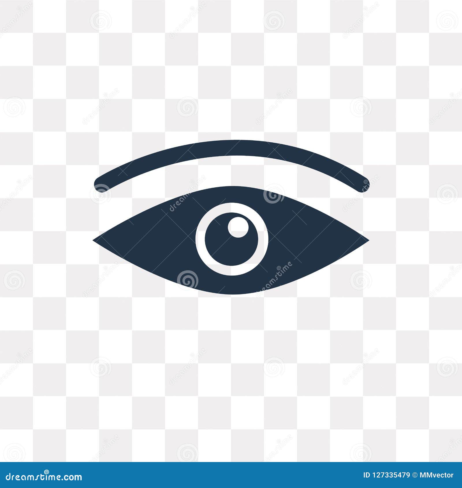 Eye Vector Icon Isolated on Transparent Background, Eye Transpa Stock ...