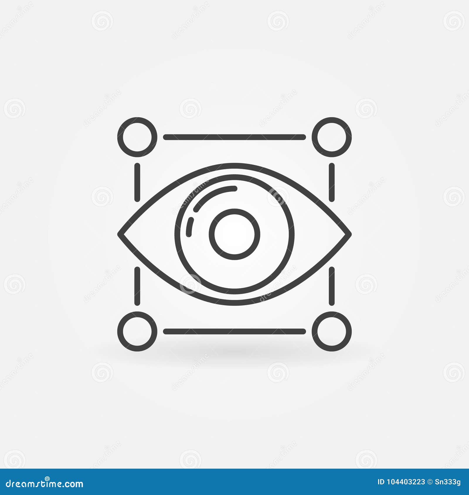 Eye Vector Icon. Minimal Machine Learning Symbol Stock Vector ... Eye Vector Icon. Minimal Machine Learning Symbol Stock Vector ...