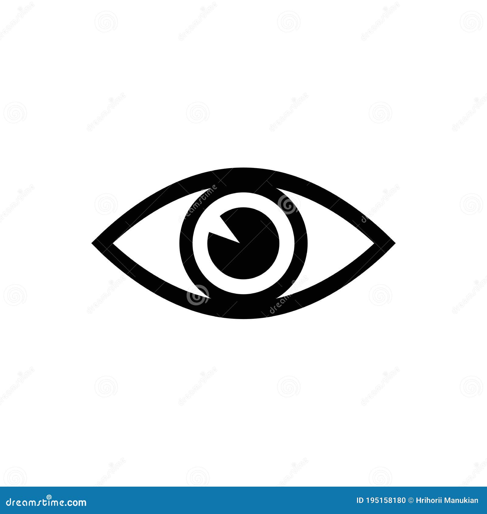 Eye Vector Icon. Open Eye Icon, the Eye of the Beholder. Web Design ...