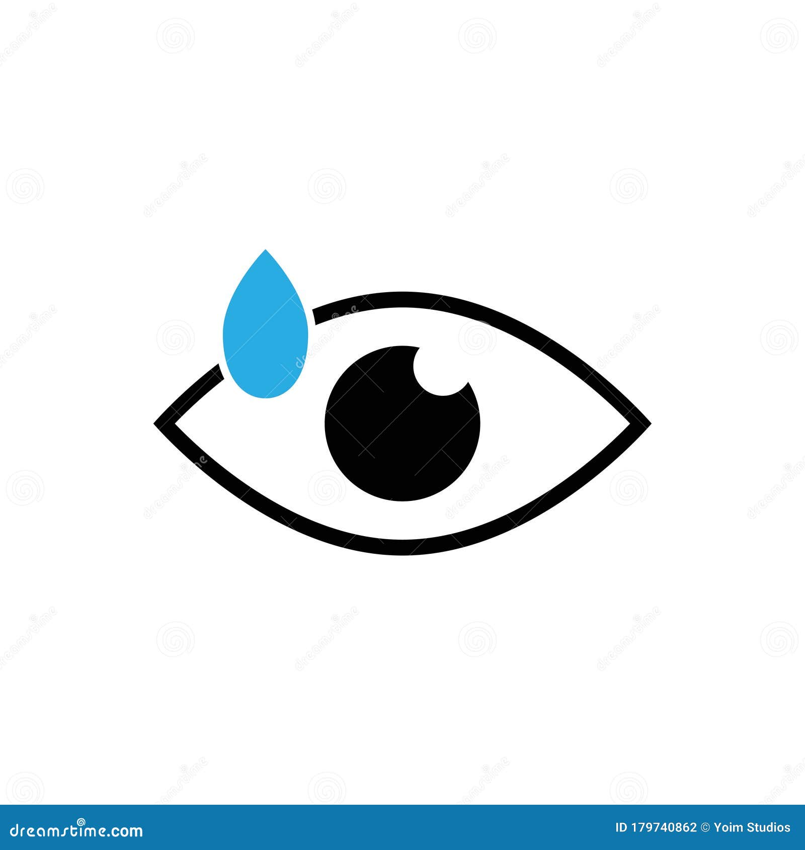 Eye Vector Icon. Open Eye Icon Vector Illustration Isolated Stock ...