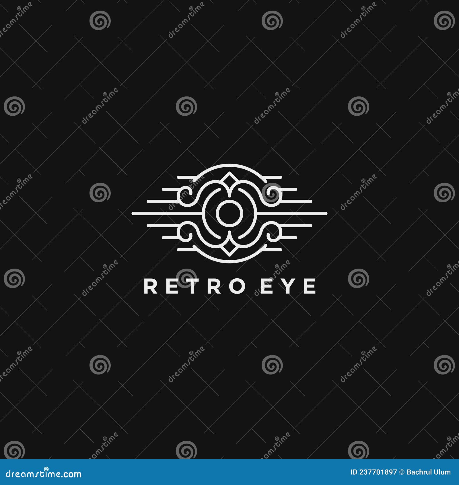 Eye Vector Logo. Line Art Style Stock Vector - Illustration of graphic ...