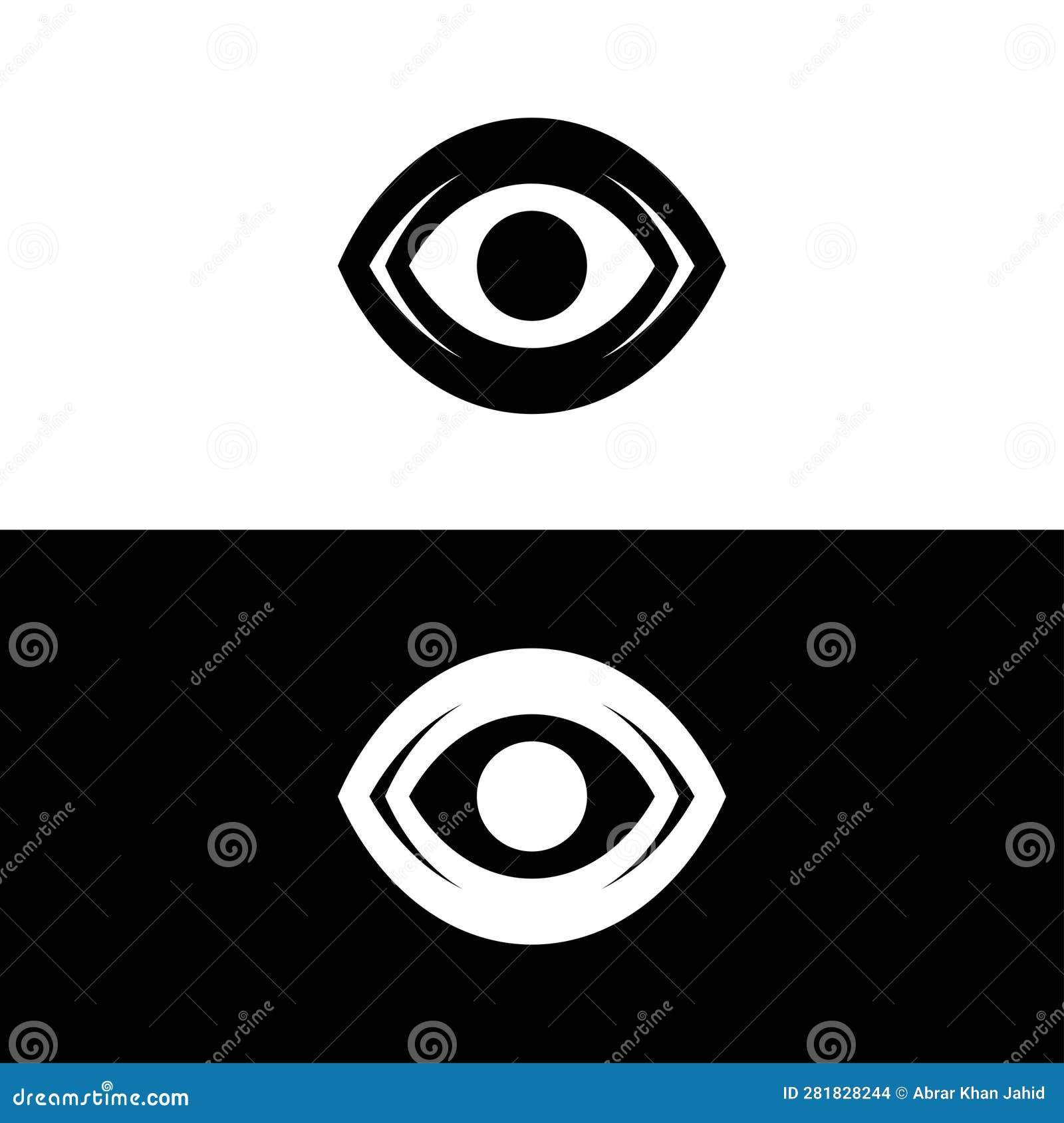 Eye Vector Logo Template Illustration Stock Vector - Illustration of ...