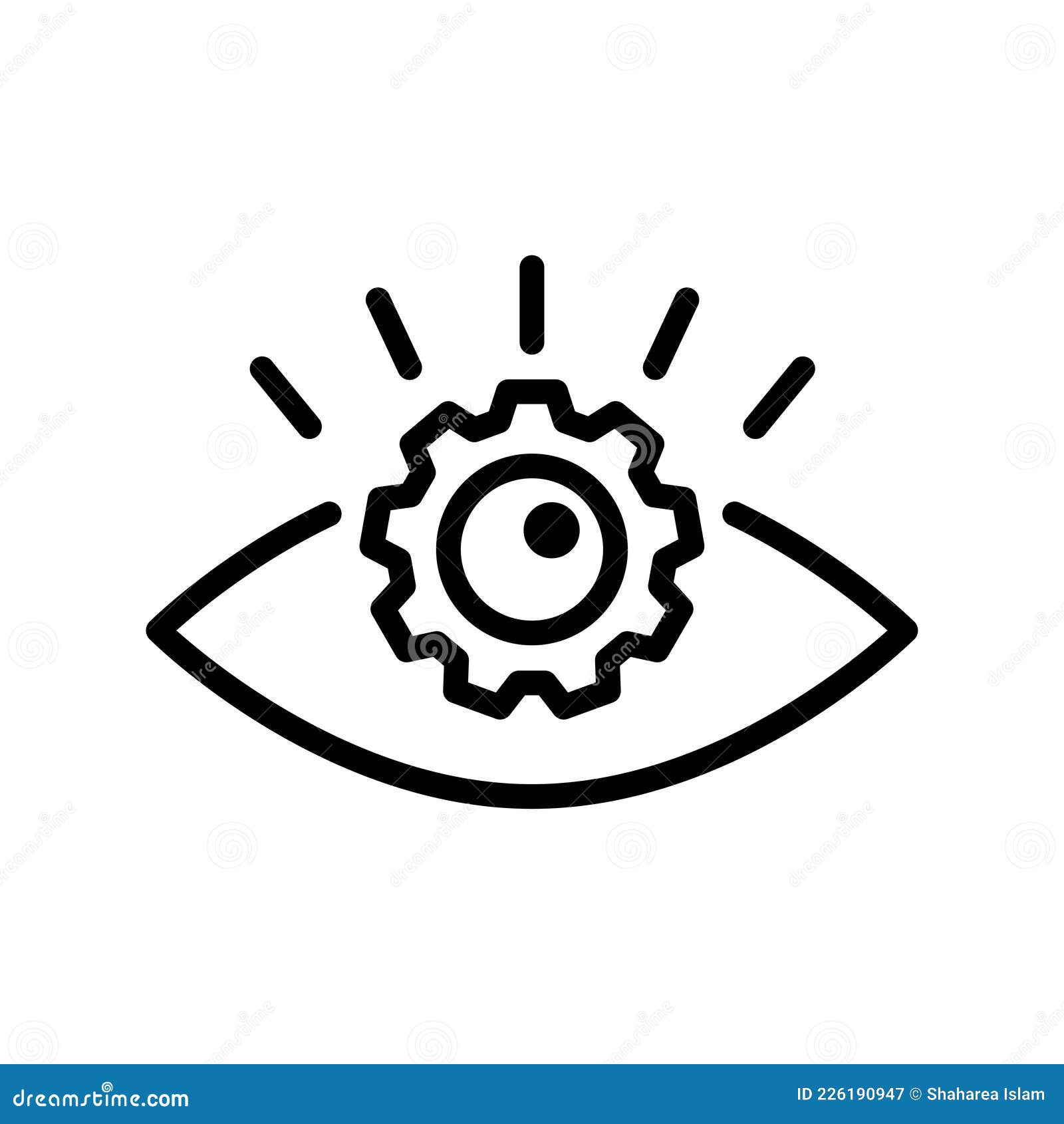 Eye, view icon stock vector. Illustration of symbol - 226190947