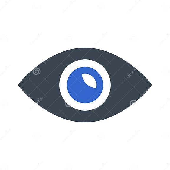Eye view icon stock vector. Illustration of vision, icon - 274944979