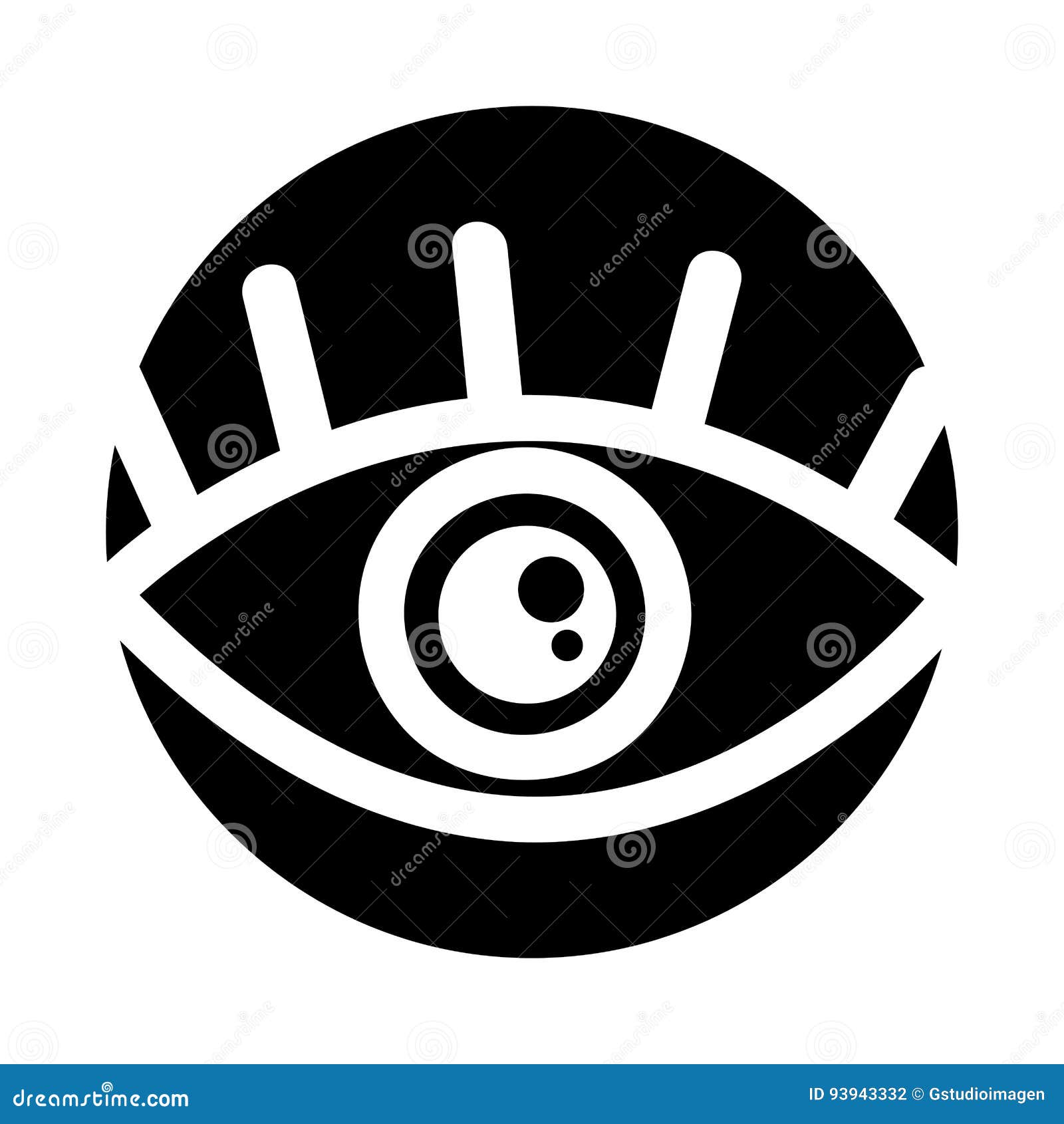 Eye view symbol icon stock vector. Illustration of anatomy - 93943332