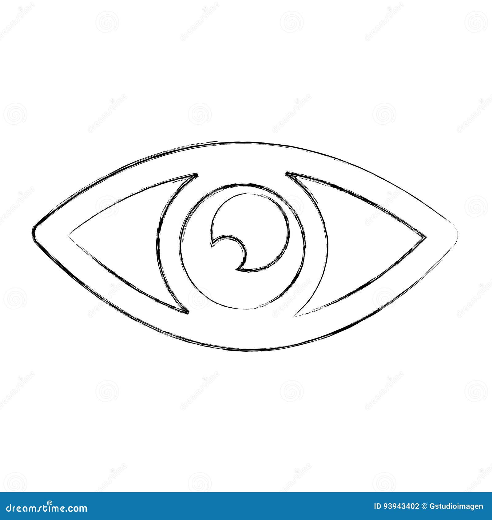 Eye view symbol icon stock vector. Illustration of correction - 93943402