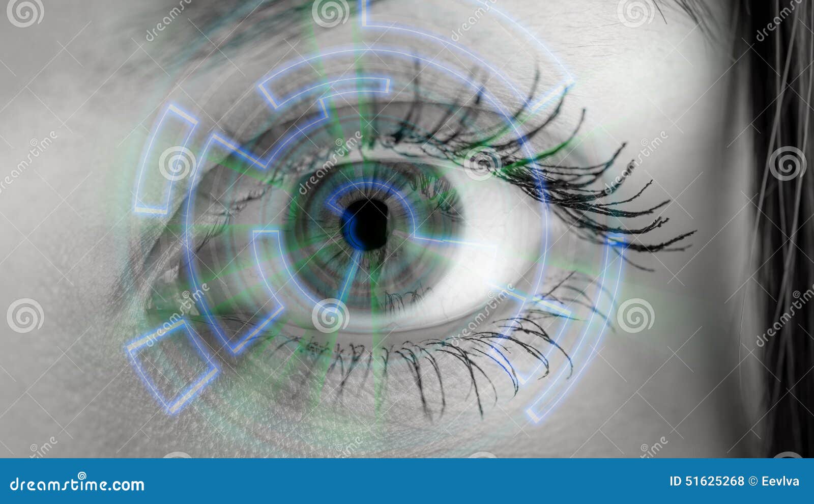 Eye Viewing Digital Information. Stock Image | CartoonDealer.com #55758121