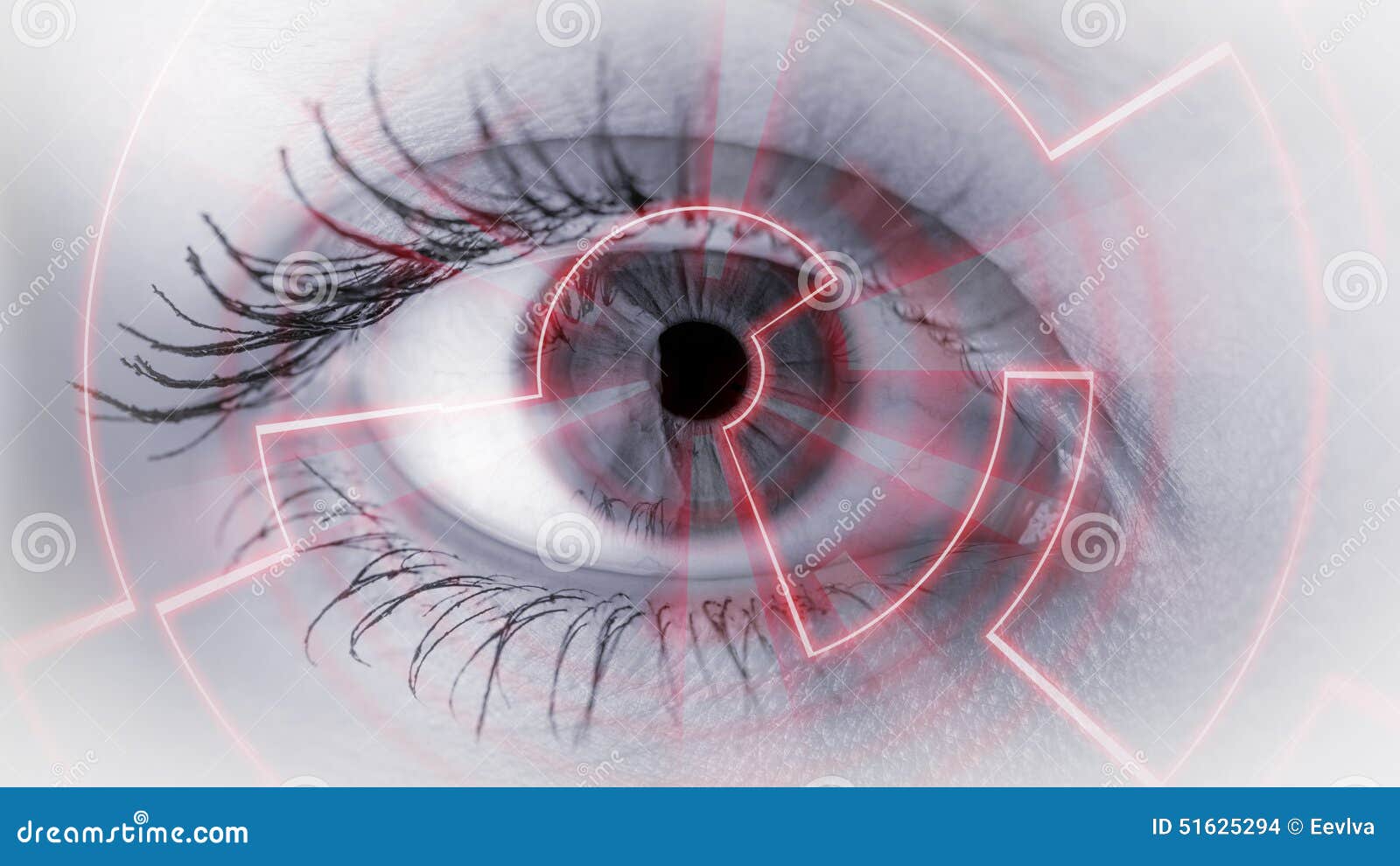 Eye Viewing Digital Information. Stock Image | CartoonDealer.com #55758121