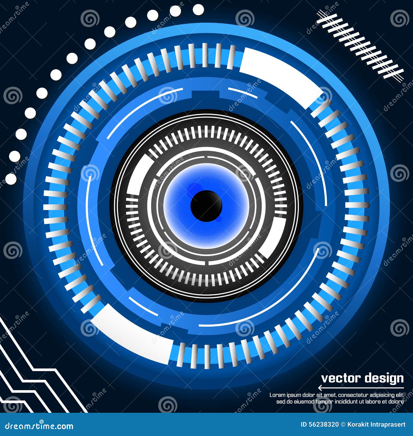Eye vision vector design stock vector. Illustration of detective - 56238320