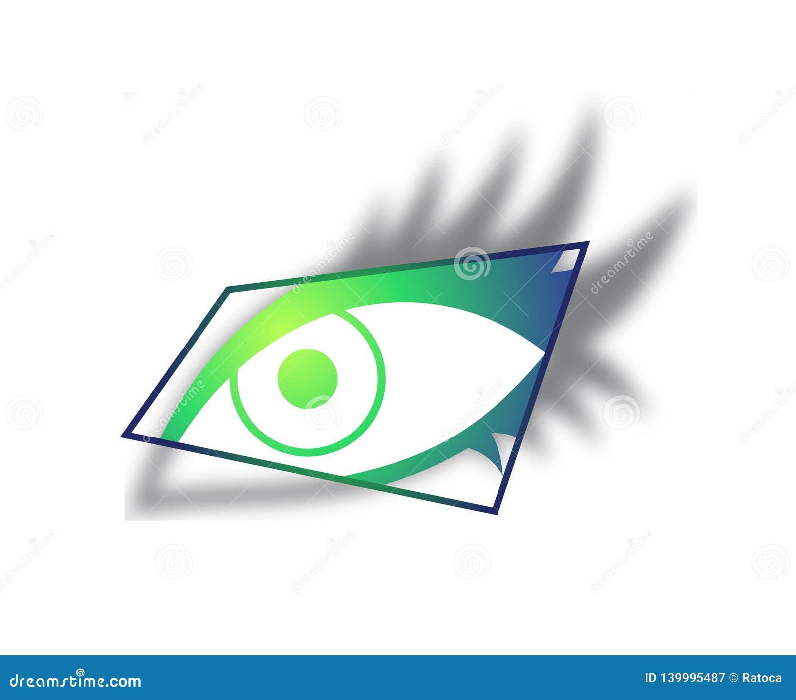 Eye visual effect symbol stock vector. Illustration of focus - 139995487