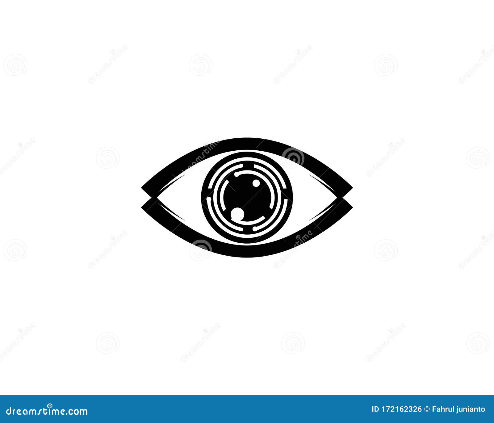 Eye Visual Logo Vector Illustration Stock Vector - Illustration of ...