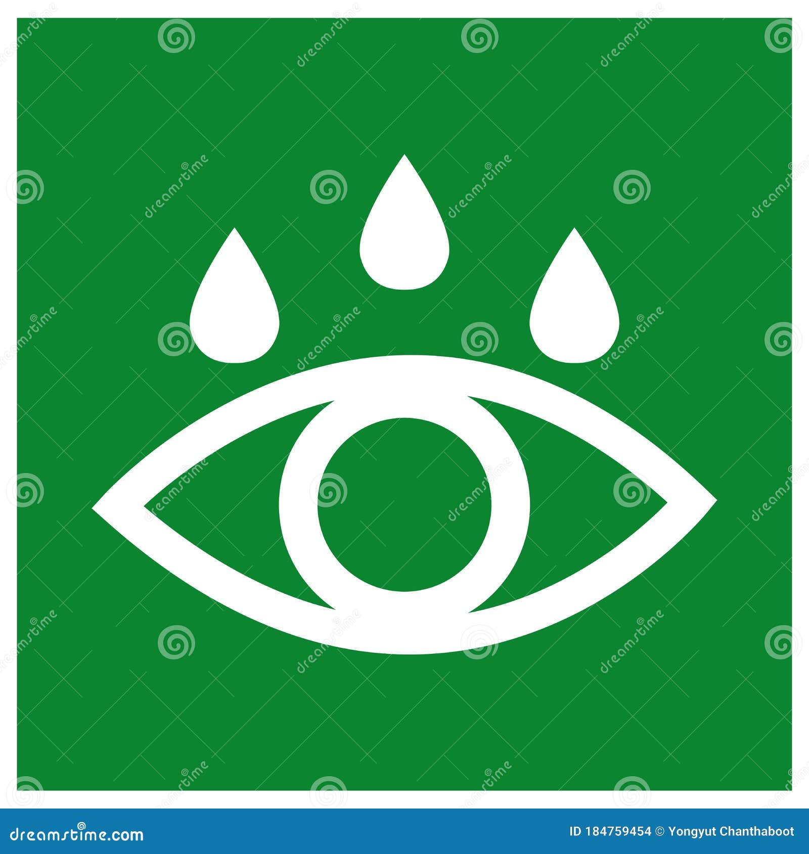 Eye Wash Bay Symbol Sign, Vector Illustration, Isolate on White ...