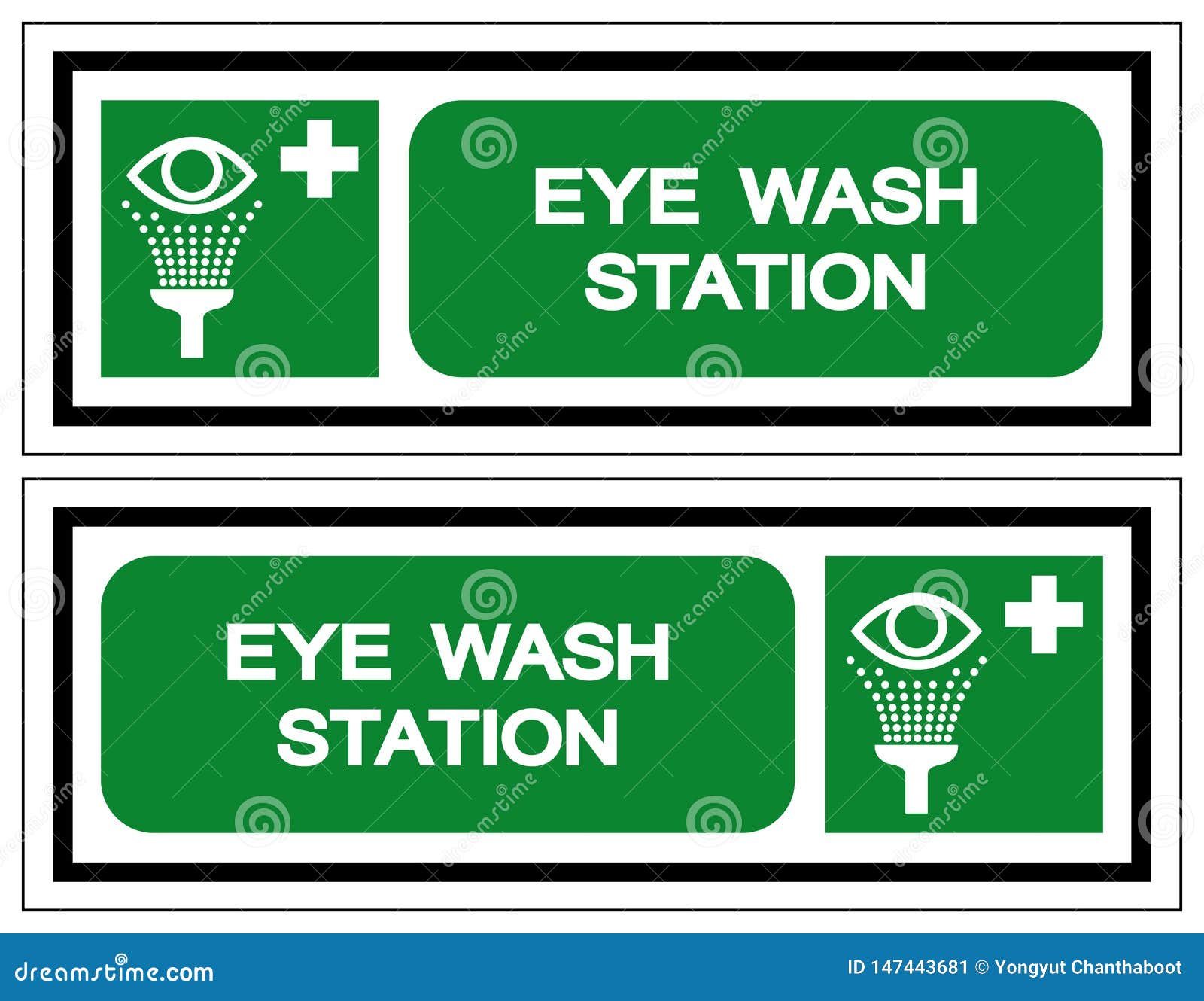 Eye Wash Station Symbol Sign, Vector Illustration, Isolate on White ...