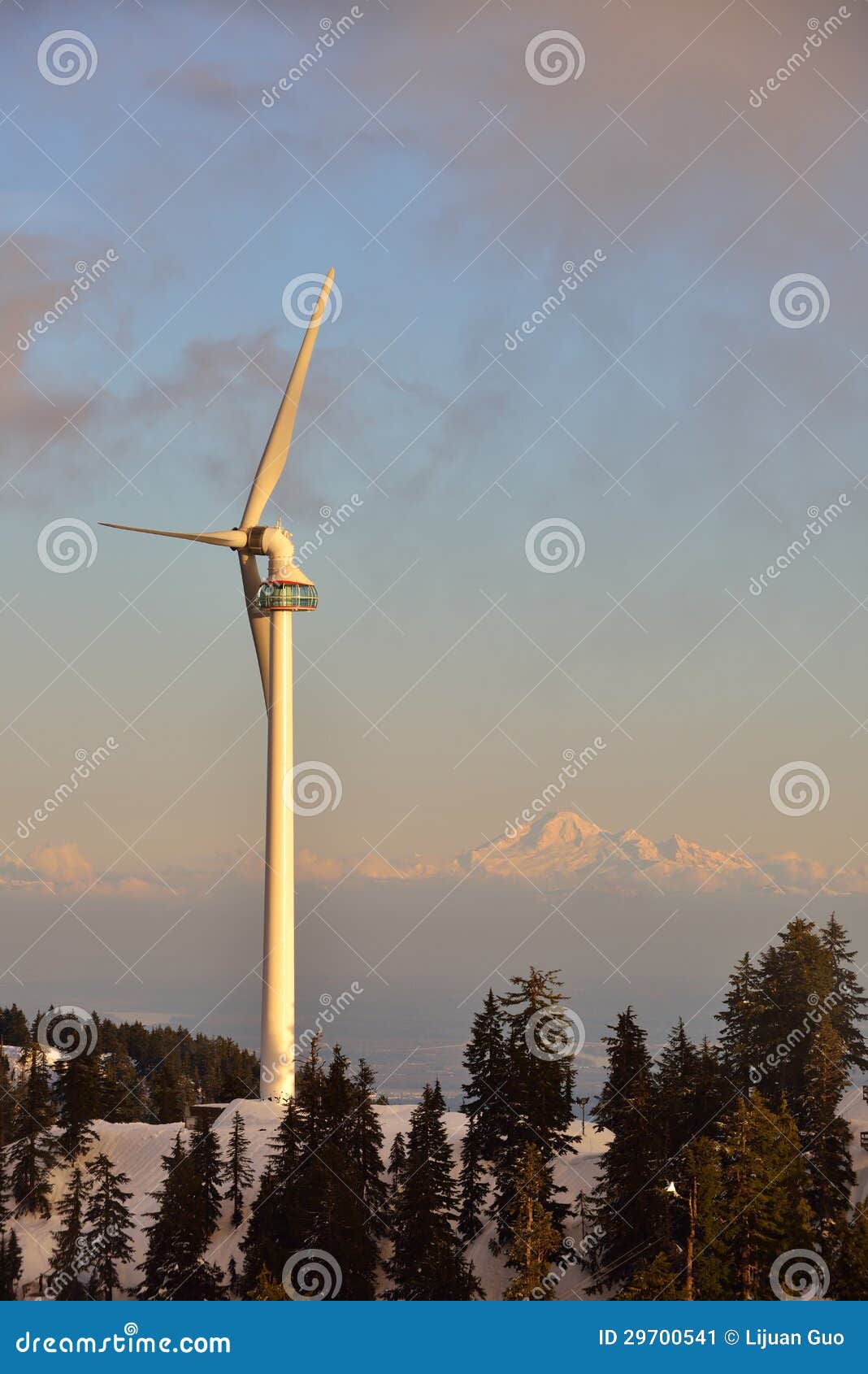 The Eye of the Wind at Winter Sunset Stock Image - Image of sunset ...