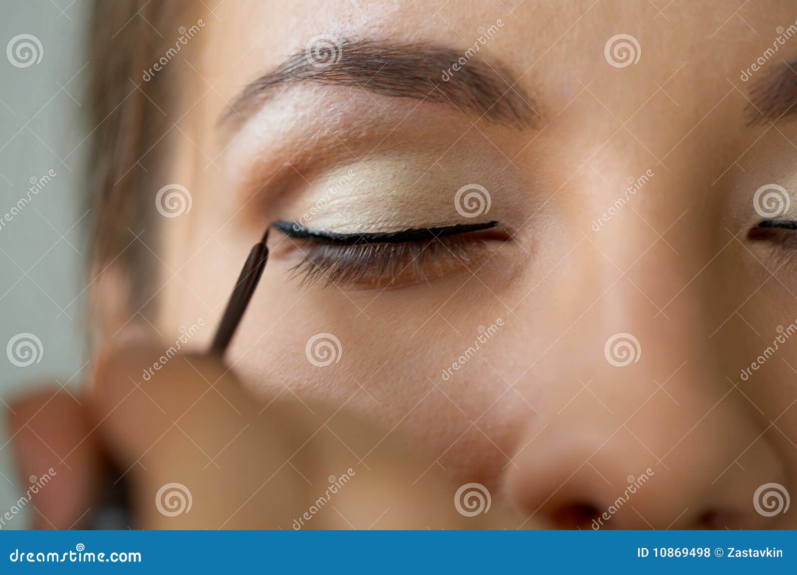 Eye zone make-up stock photo. Image of close, face, beautiful - 10869498