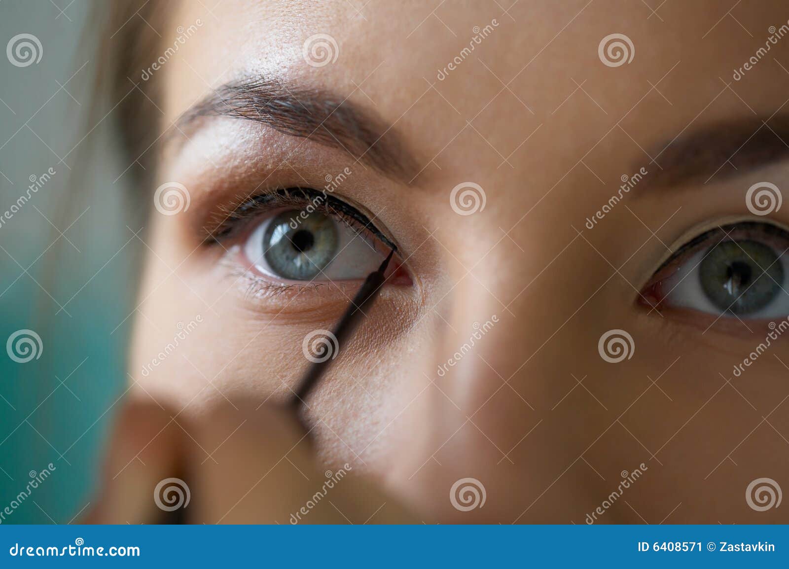 Eye zone make-up stock image. Image of face, girl, brow - 6408571