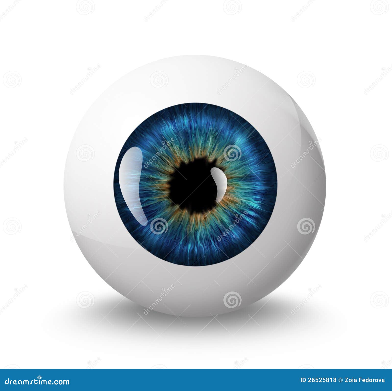 Eyeball stock illustration. Illustration of looking, design - 26525818