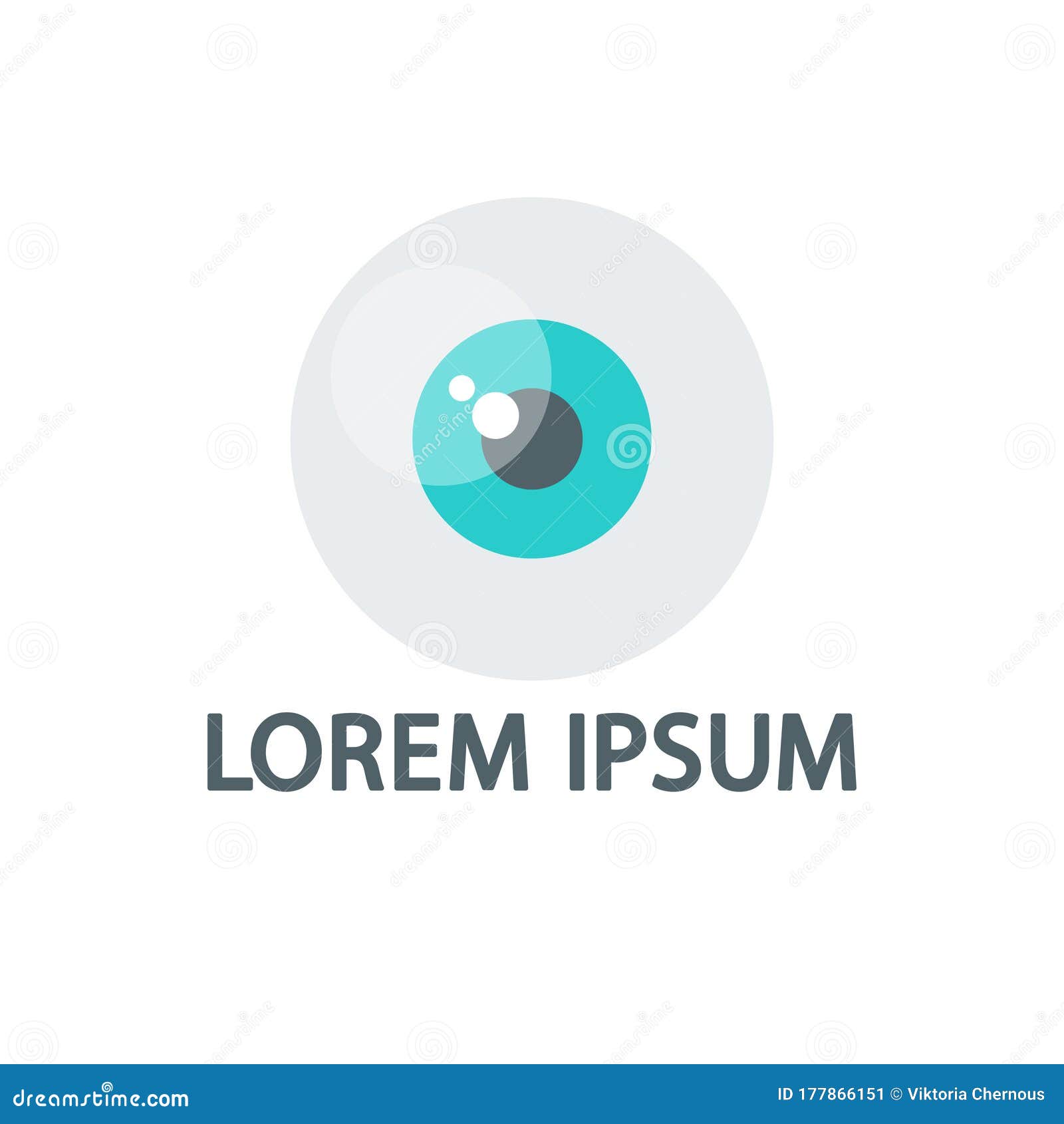 Eyeball Flat Icon, Vector Illustration Stock Illustration ...