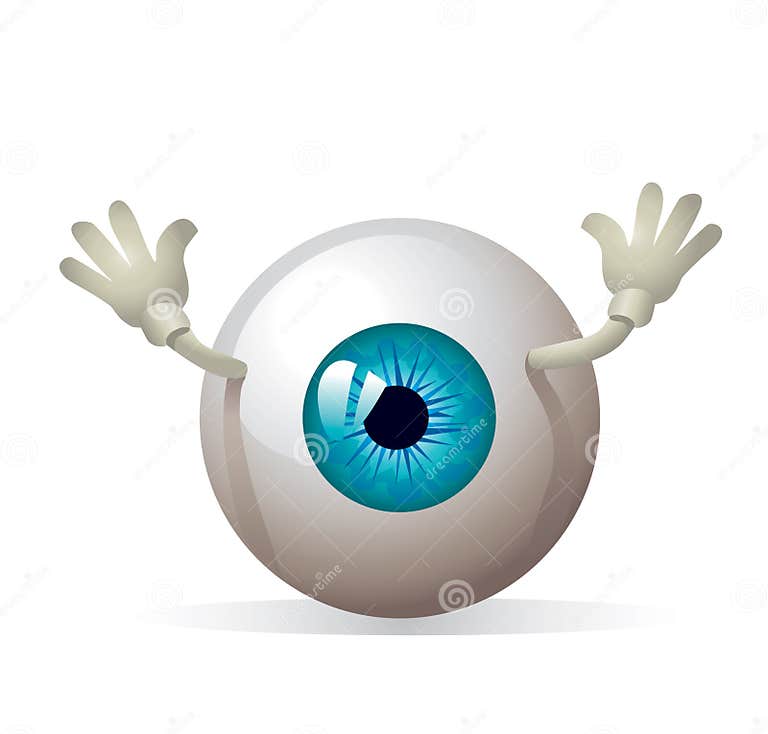 Eyeball with hands! stock vector. Illustration of eyeball - 21065447