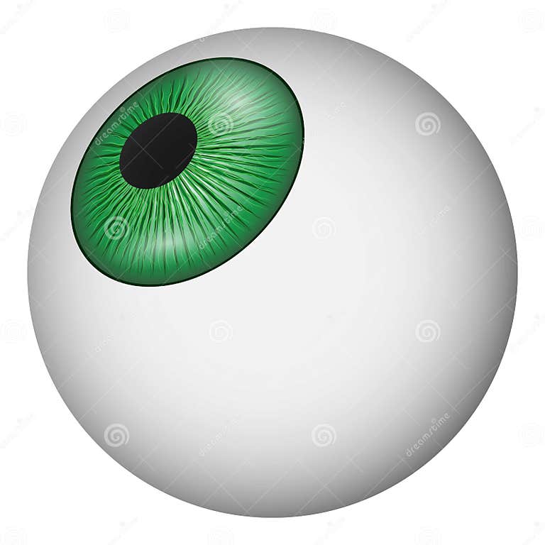 Eyeball Icon, Realistic Style Stock Illustration - Illustration of ...