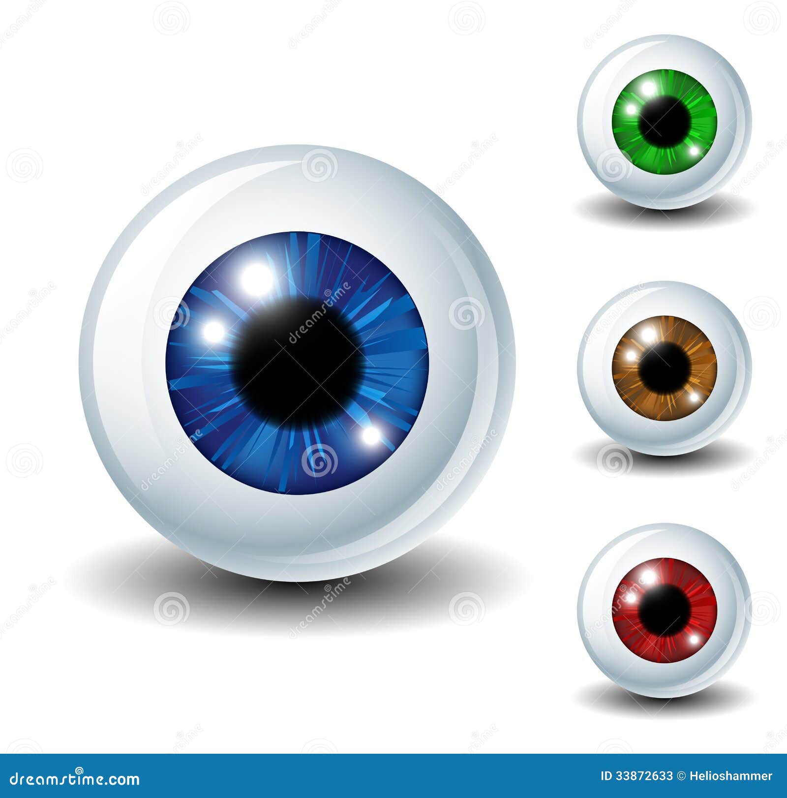 Eyeball set stock vector. Illustration of collection - 33872633