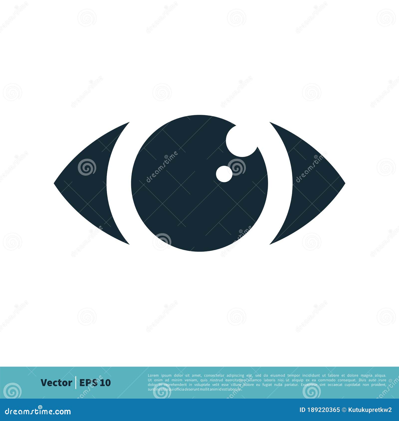 Eyeball, Vision, View Icon Vector Logo Template Illustration Design ...