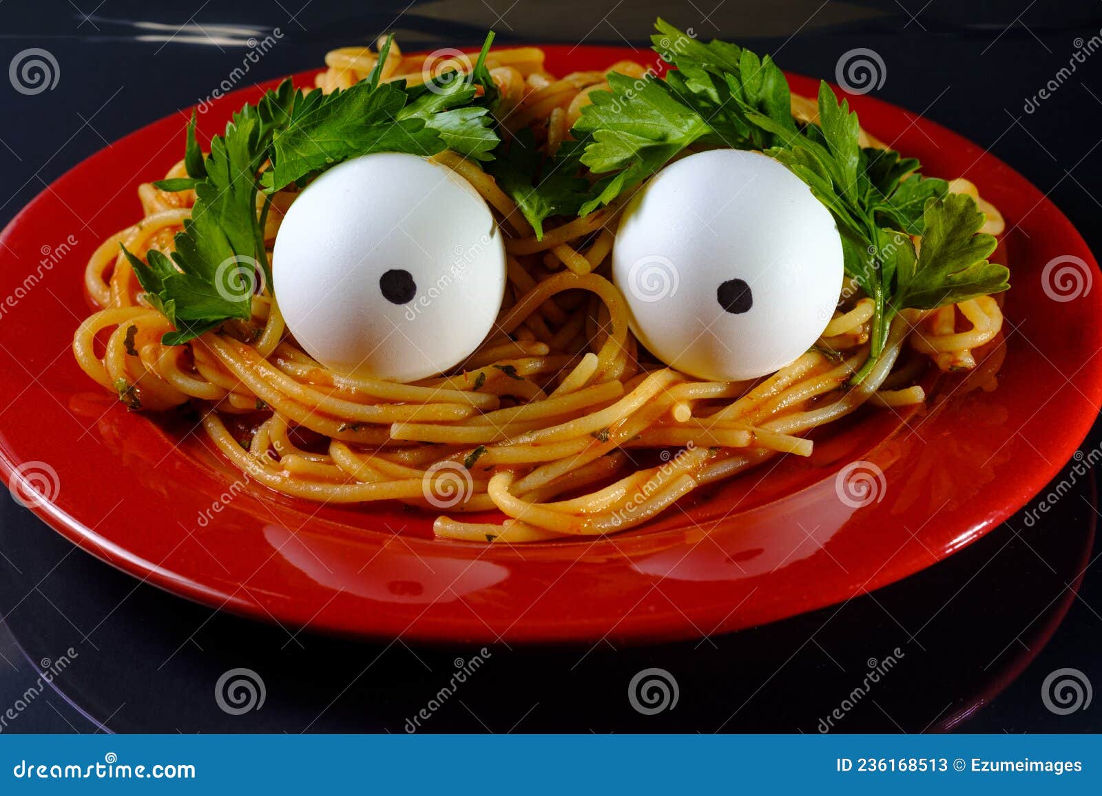 Eyeballs Spaghetti Alien Monster Stock Image - Image of conceptual ...