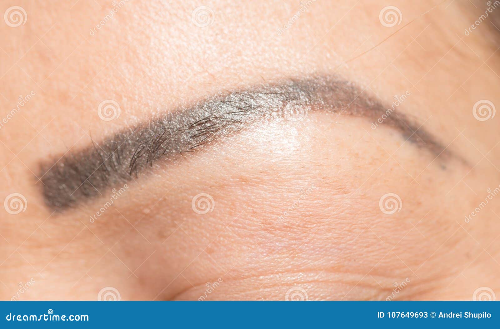 Eyebrow. close-up stock image. Image of brown, elegance - 107649693