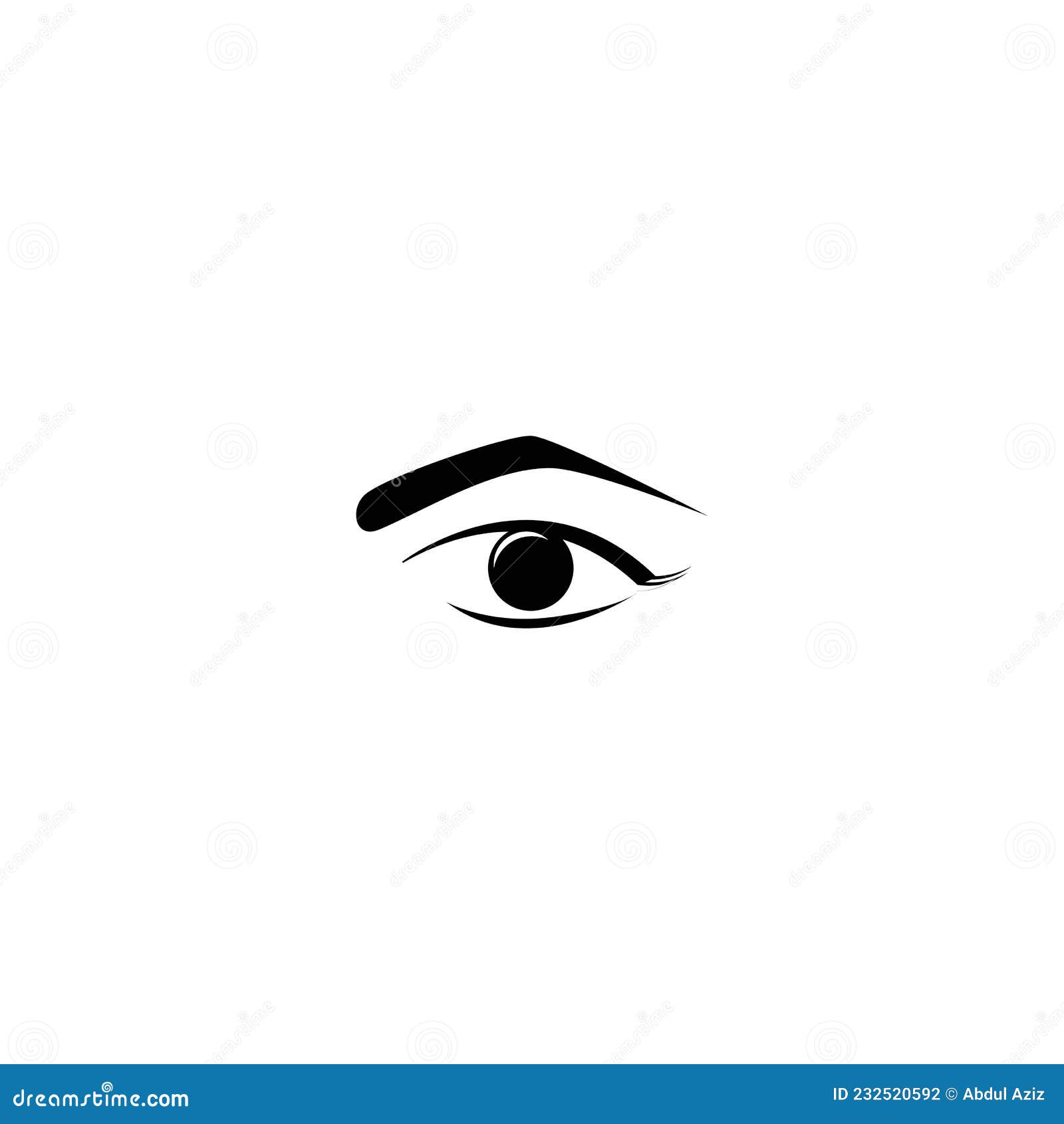 Eyebrow icon logo vector stock vector. Illustration of salon - 232520592