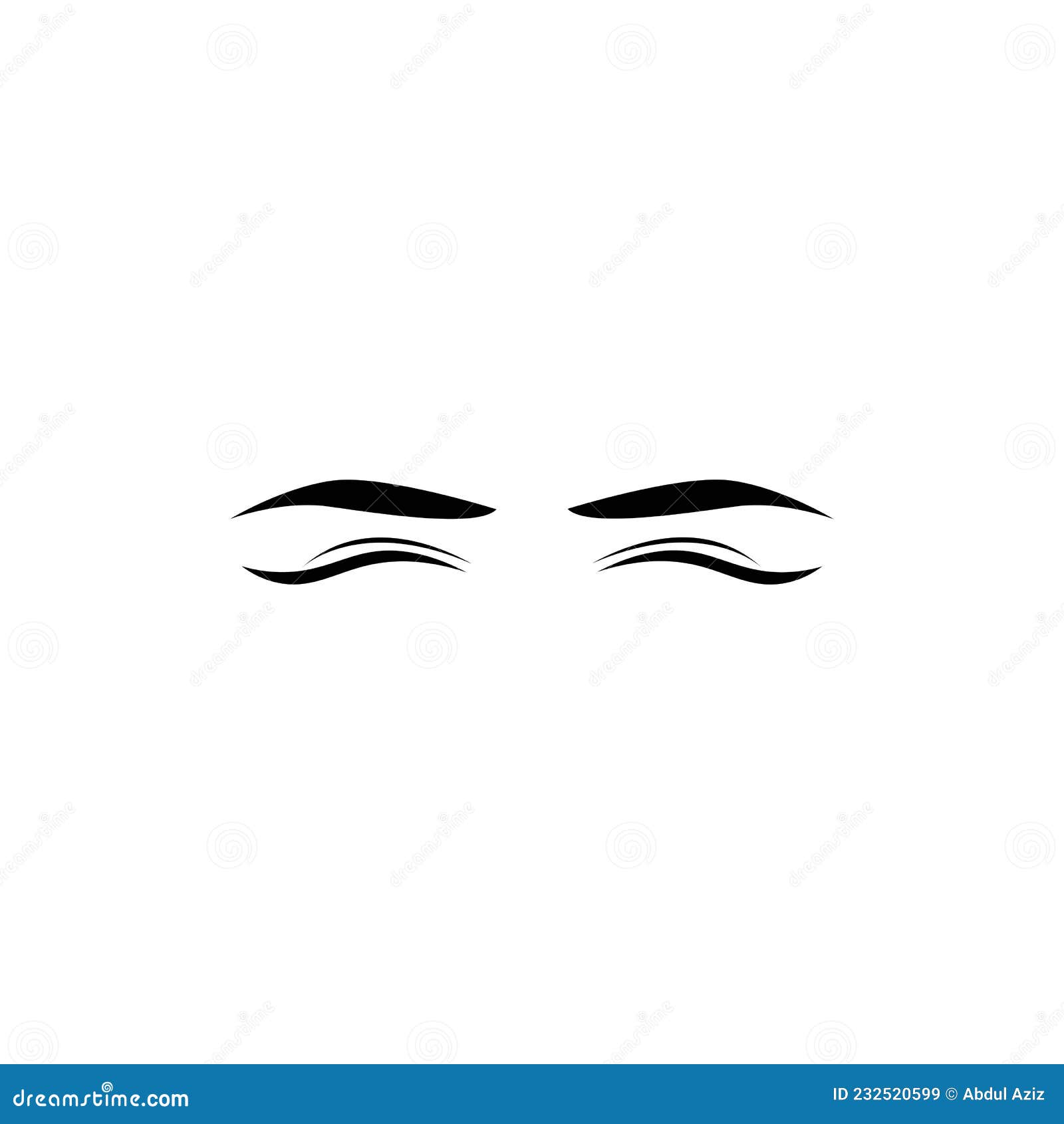 Eyebrow icon logo vector stock vector. Illustration of woman - 232520599