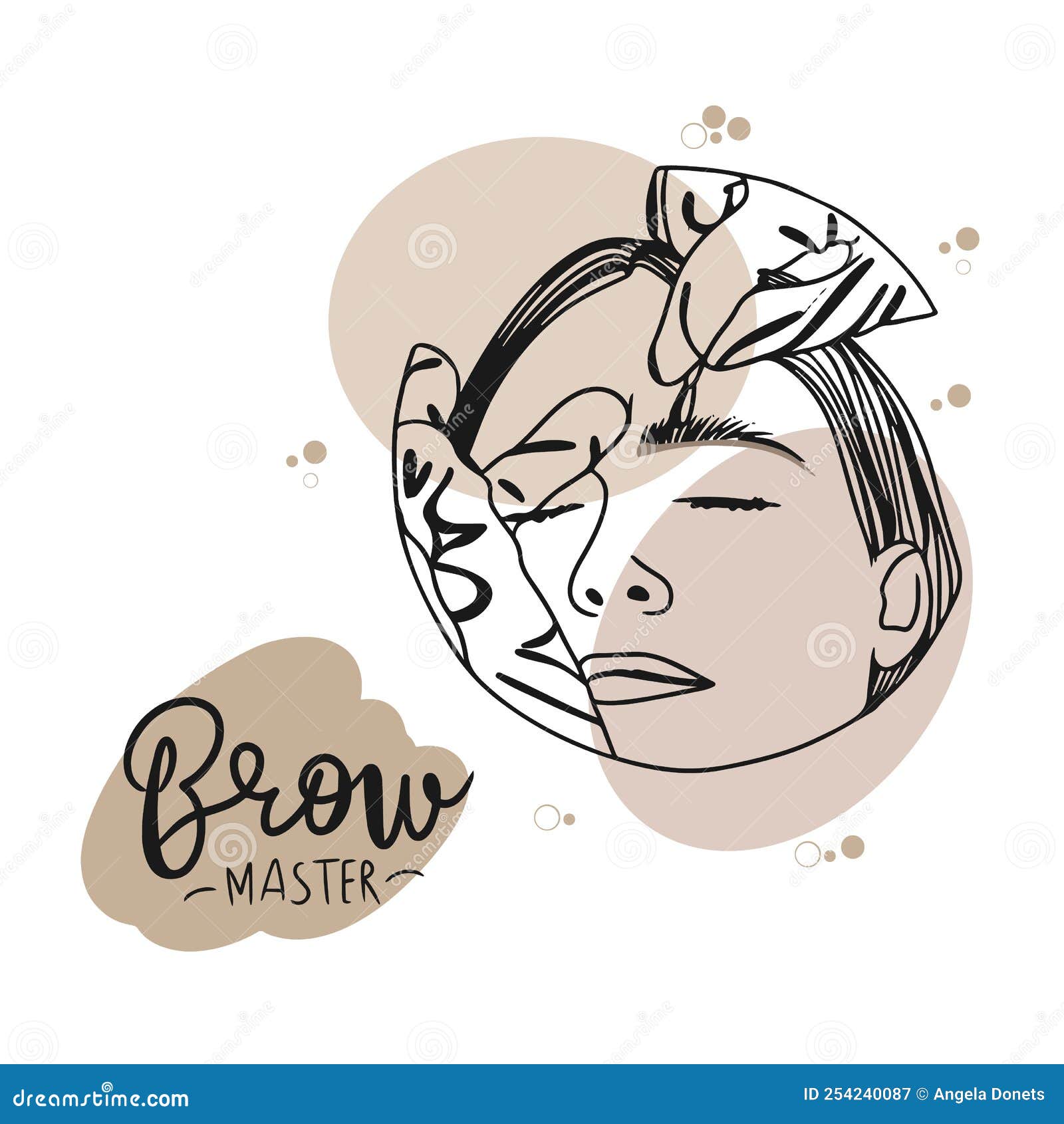 Eyebrow Master, Handwritten Lettering, Microblading, Cosmetic Procedure ...