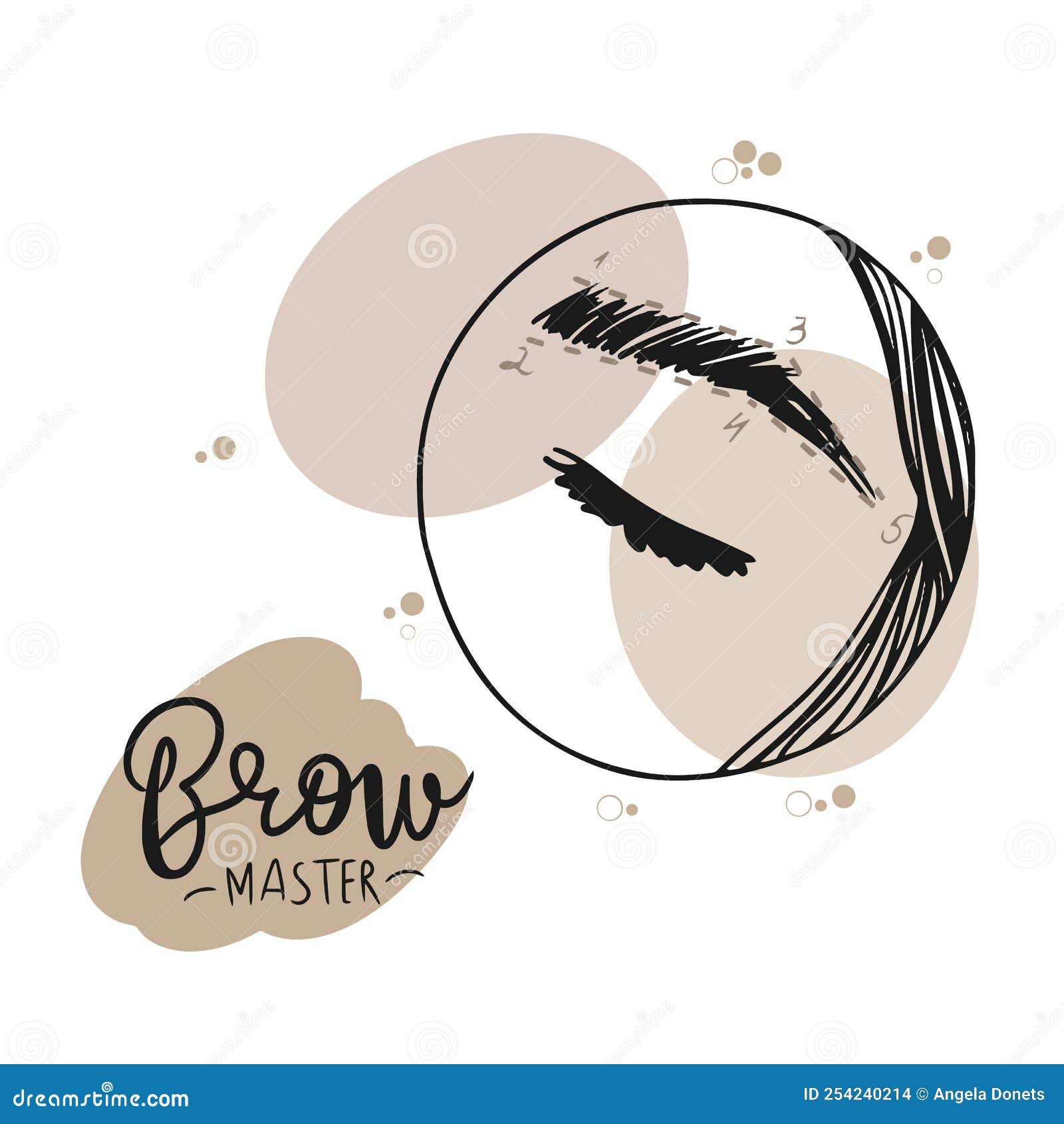 Eyebrow Master, Handwritten Lettering, Microblading, Cosmetic Procedure ...