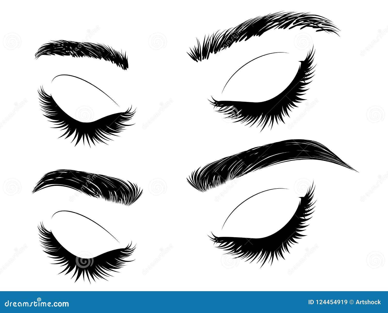 Eyebrow Threading Icon, Black Vector Sign With Editable Strokes ...