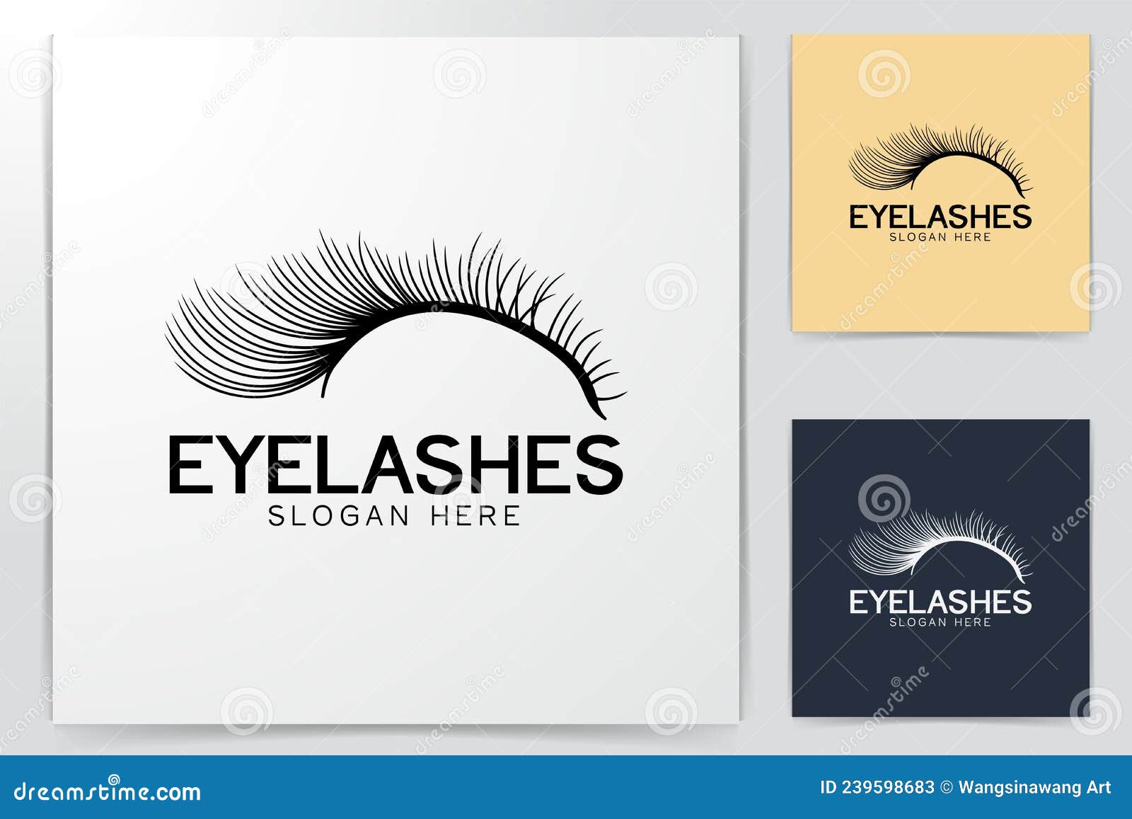 Eyebrows Logo Ideas. Inspiration Logo Design. Template Vector ...