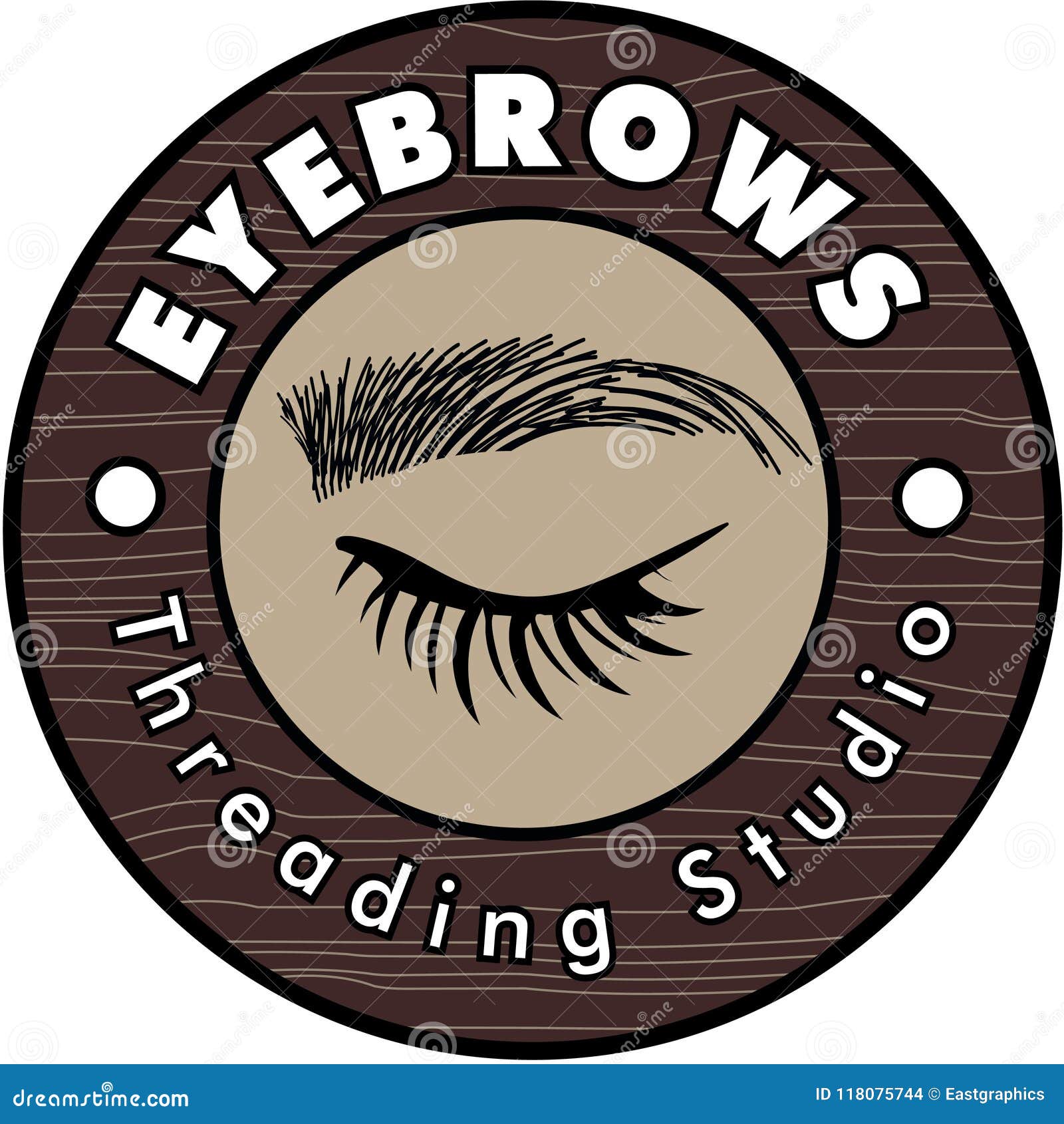 Eyebrows Threading stock vector. Illustration of design - 118075744