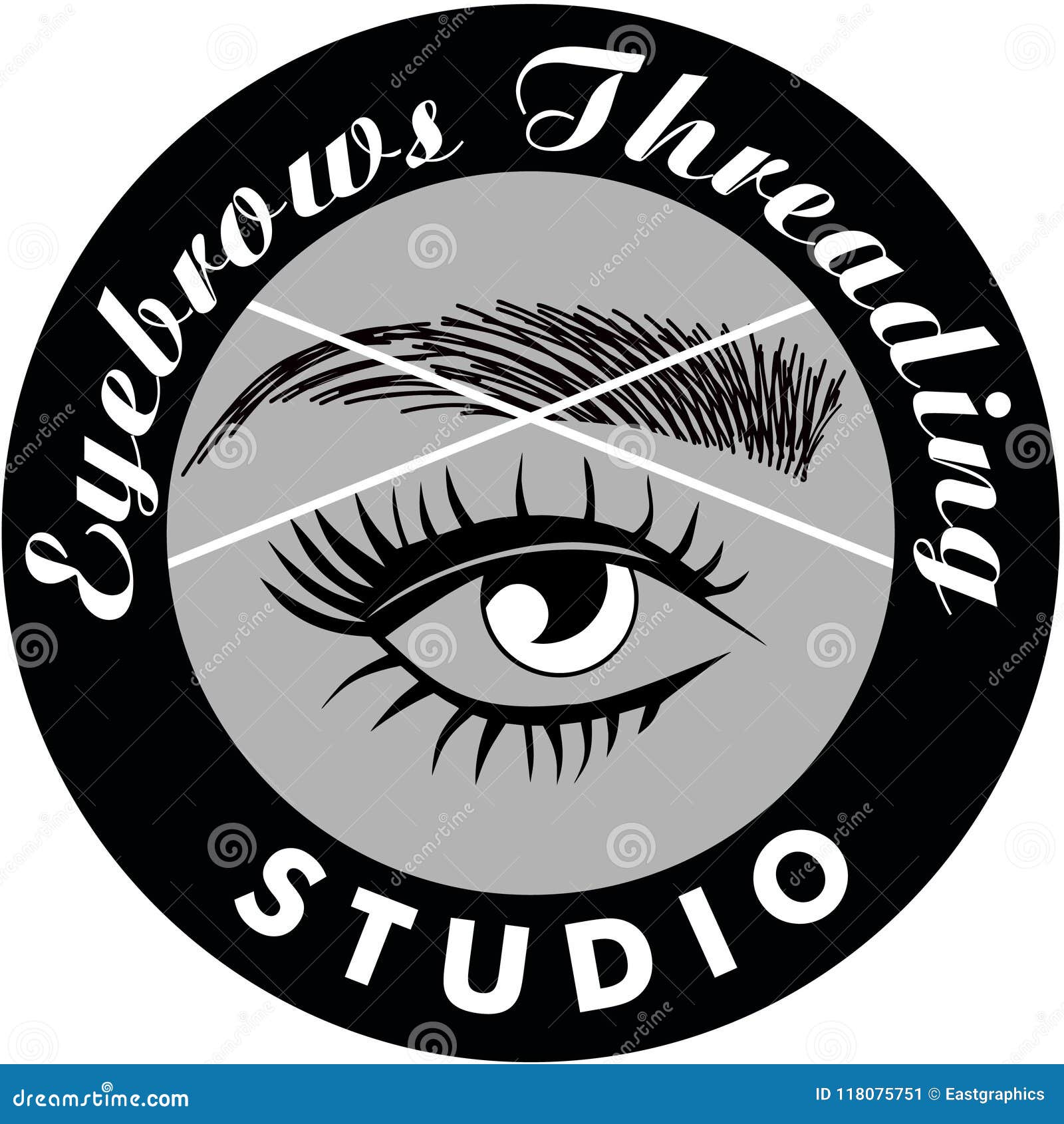 Eyebrows Threading stock vector. Illustration of hair - 118075751