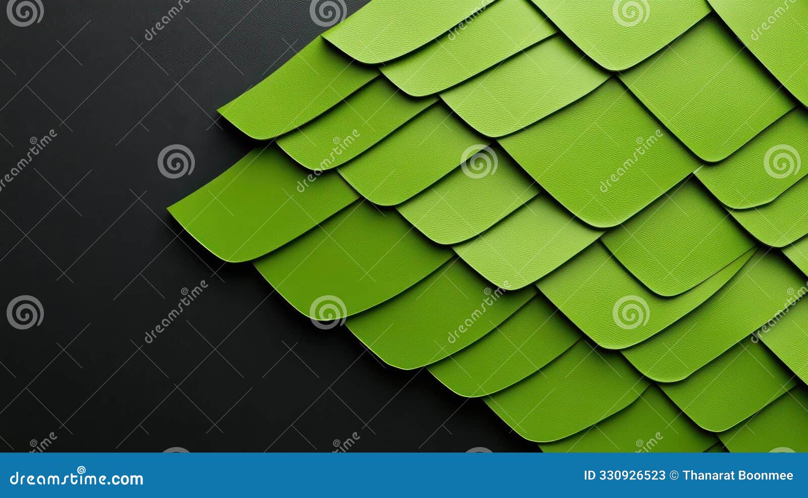 Stunning 3D Rendering of a Green Snake Skin Texture Forming a Sleek ...