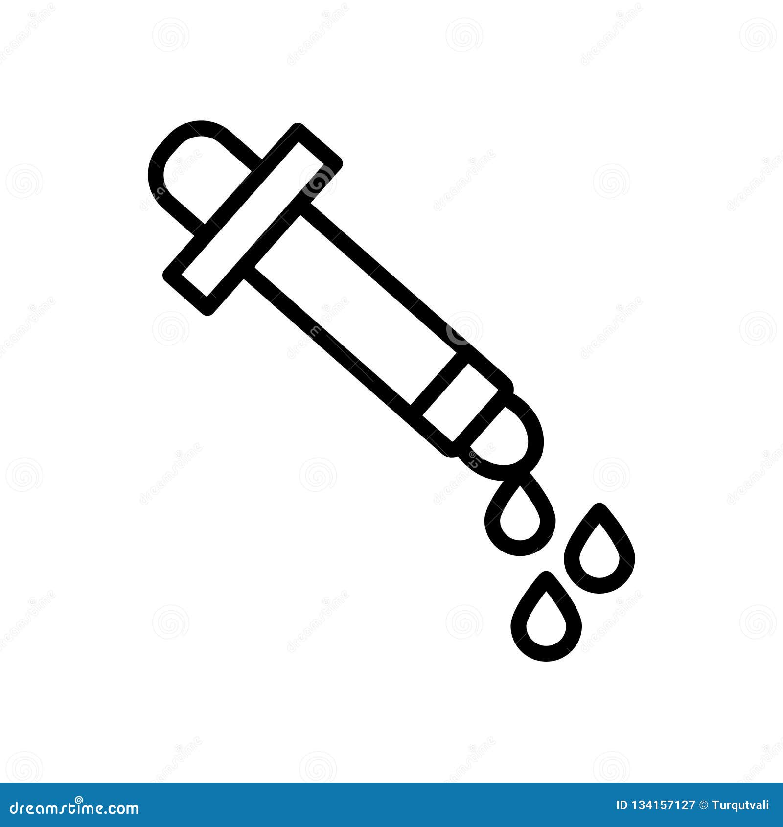 Eyedropper Icon Vector Isolated on White Background, Eyedropper Sign ...