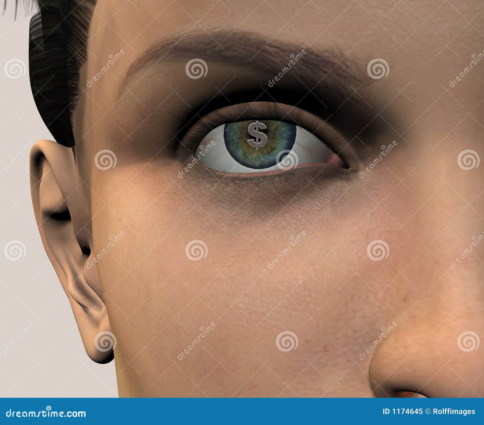 Eyeful stock illustration. Illustration of cost, finance - 1174645